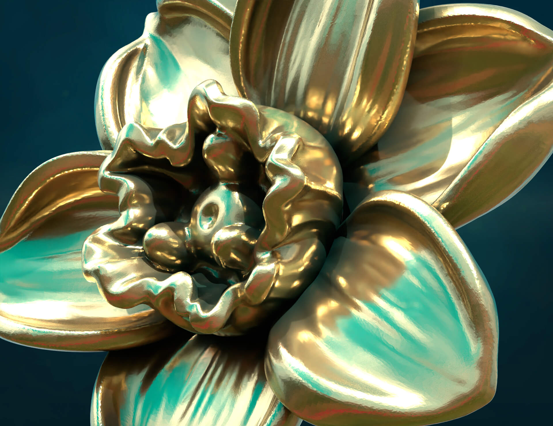 Narcissus Flower - 3D Print Model by Skazok