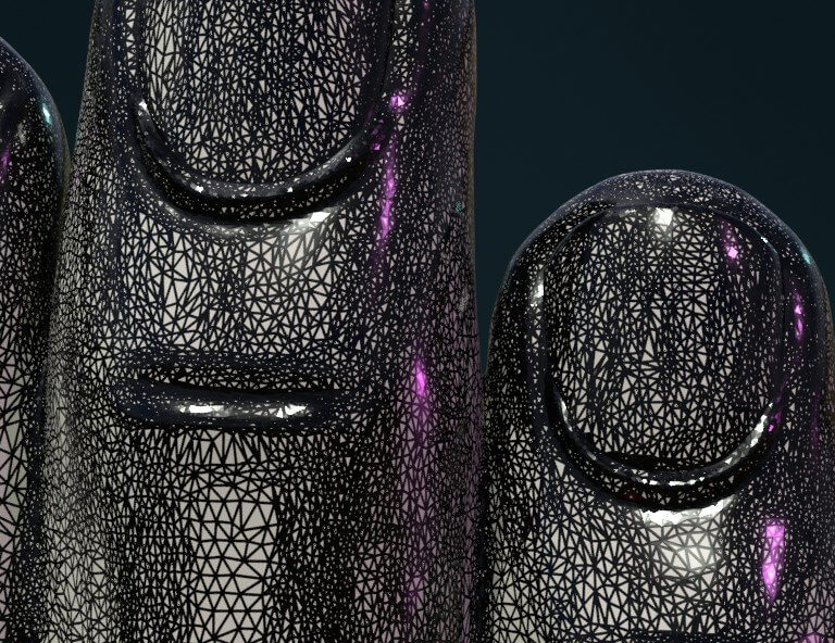 Palm Hand - 3D Model by Skazok