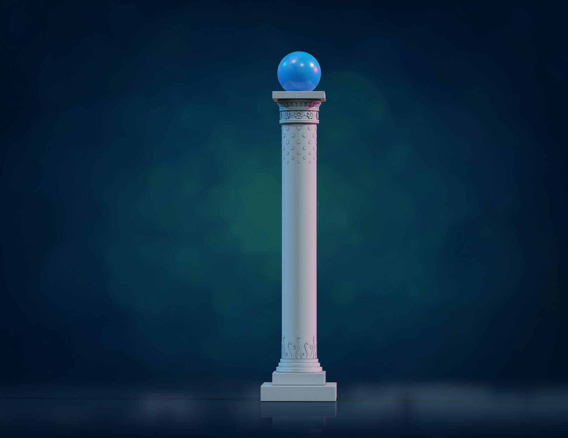 Pillar Column - 3D Print Model by Skazok