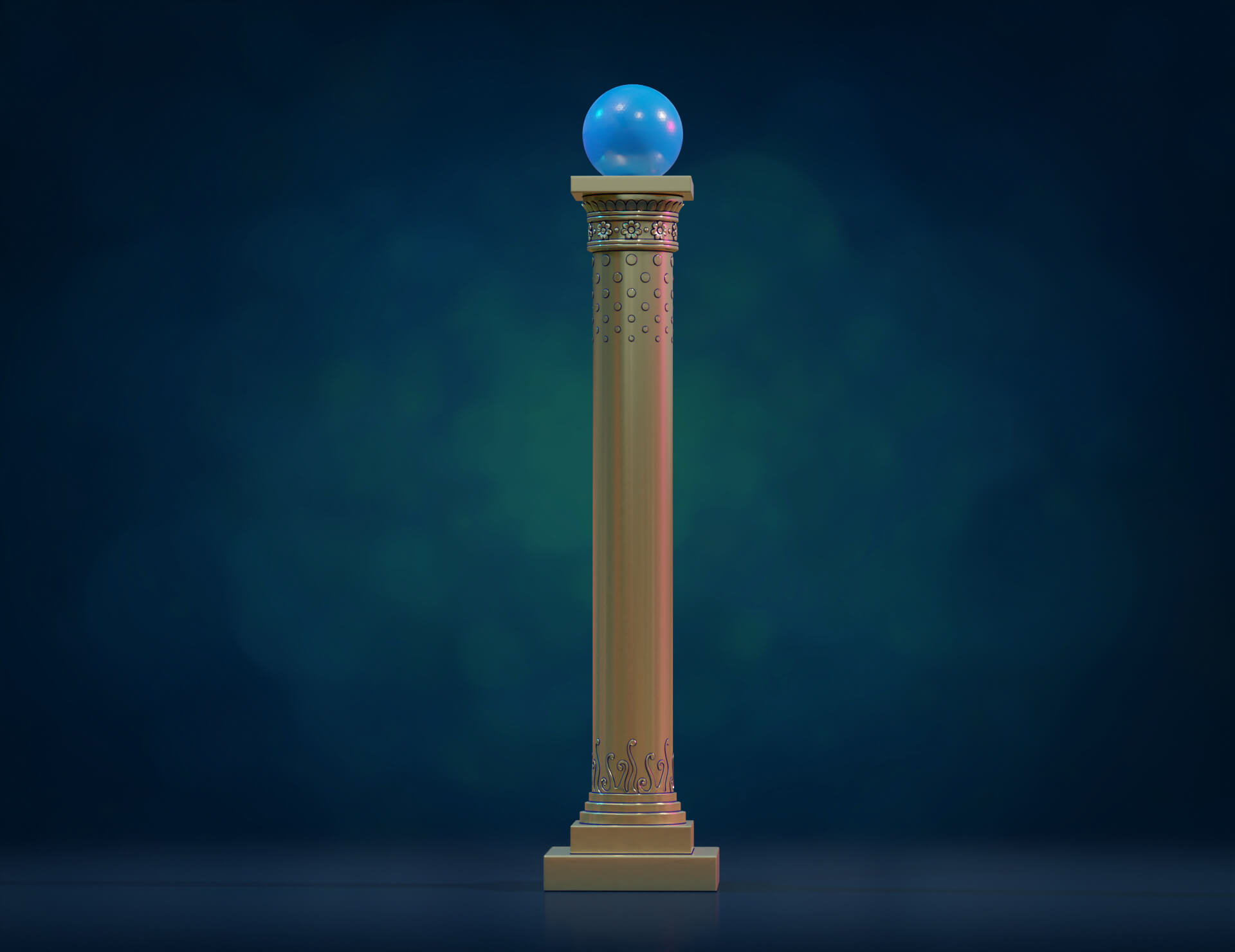 Pillar Column - 3D Print Model by Skazok
