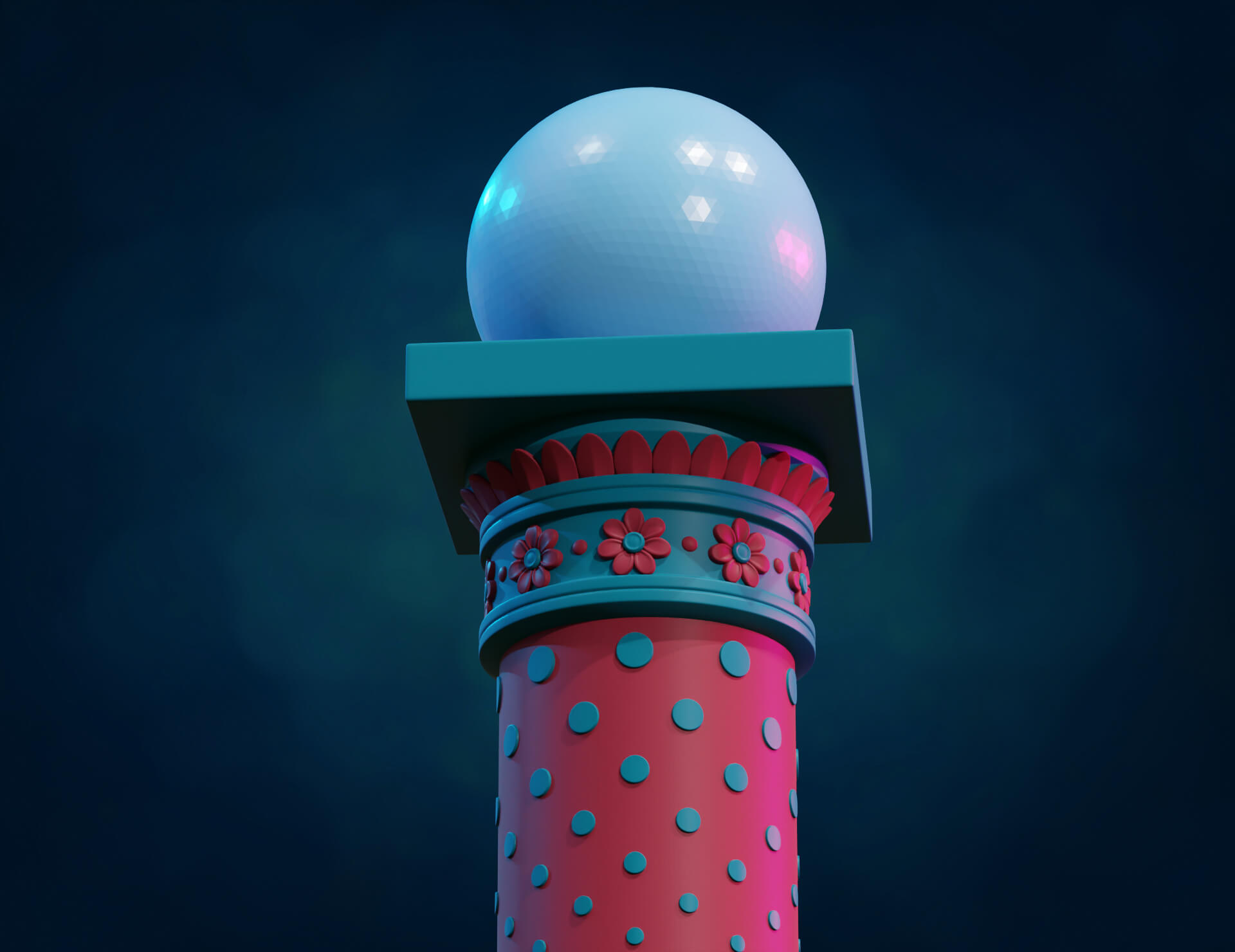Pillar Column - 3D Model by Skazok