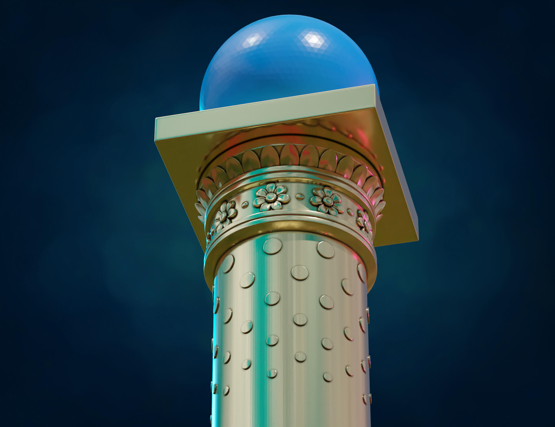 Pillar Column - 3D Print Model by Skazok