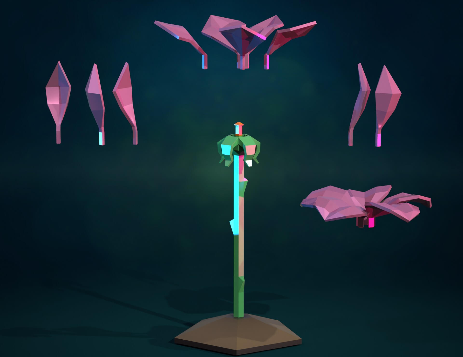 Rose Assembly - 3D Model by Skazok