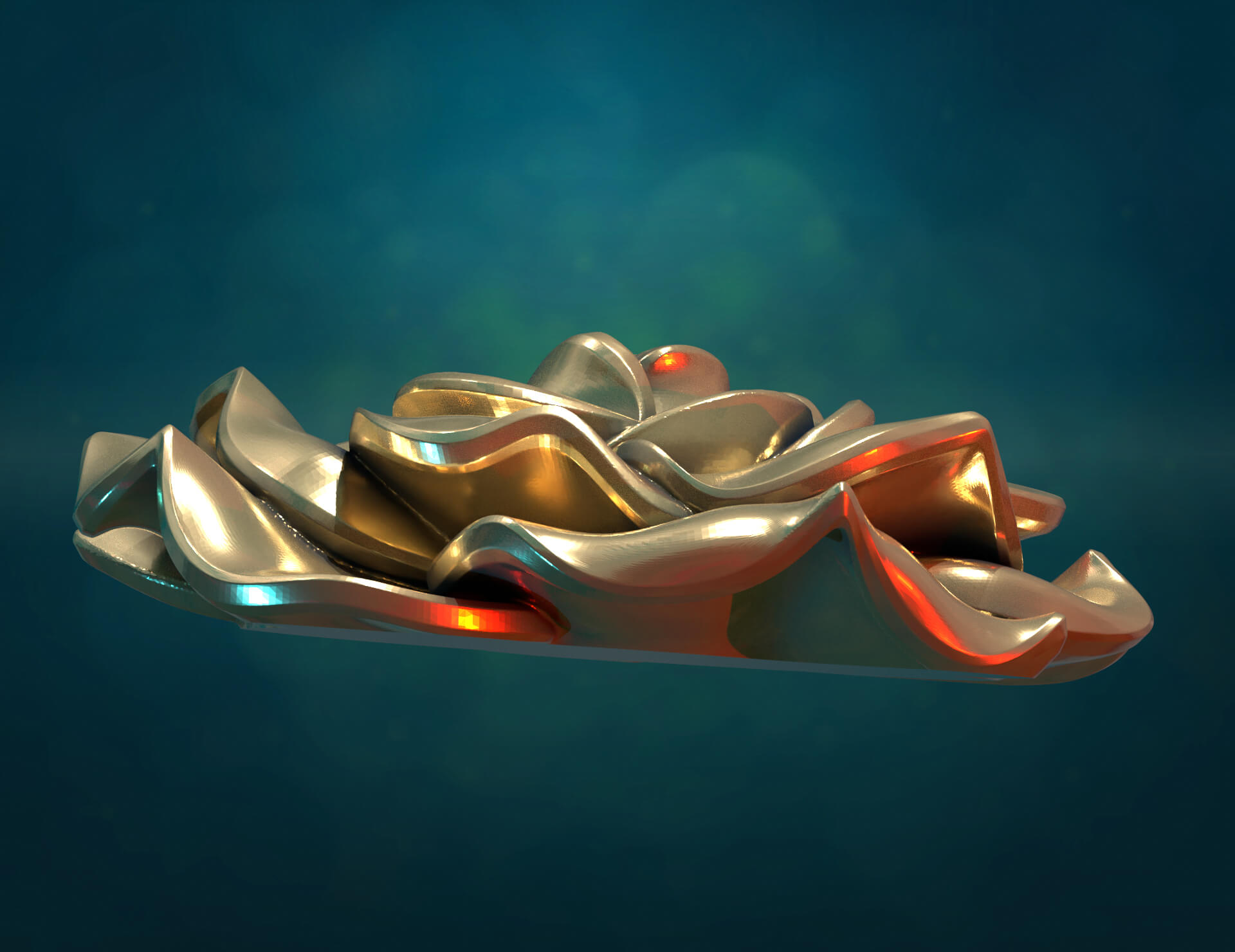 Rose Bass-Relief 3D Model by Skazok