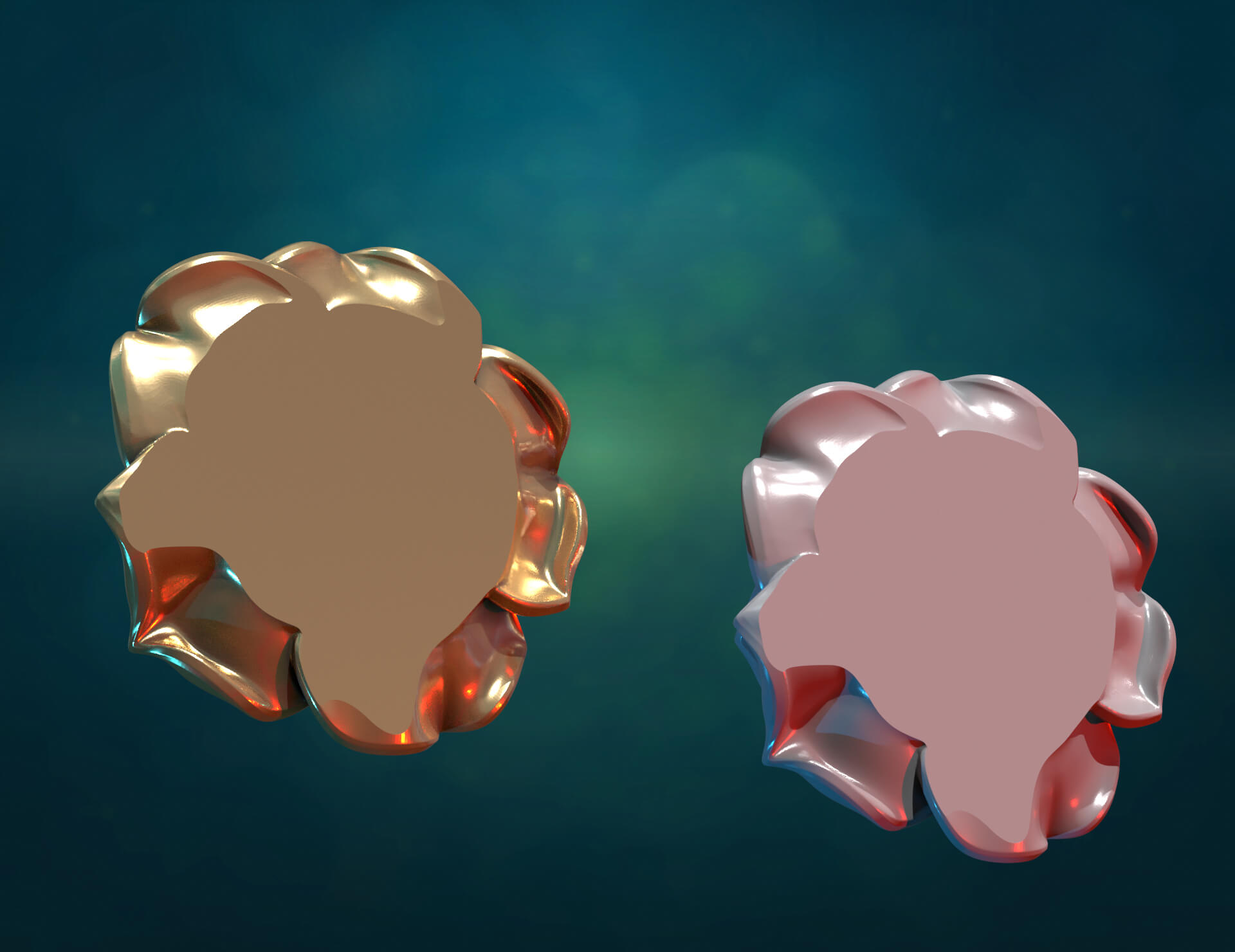 Rose Bass-Relief 3D Model by Skazok