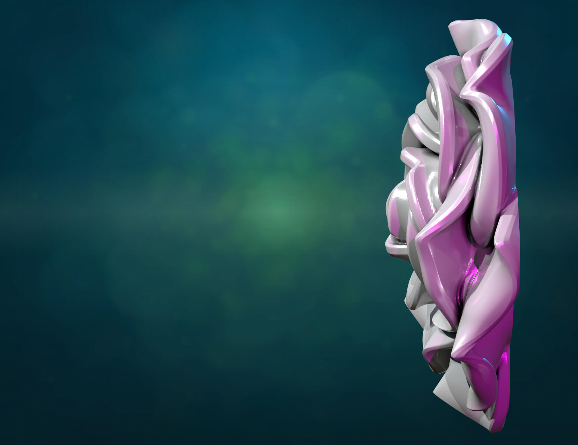 Rose Bass-Relief 3D Model by Skazok