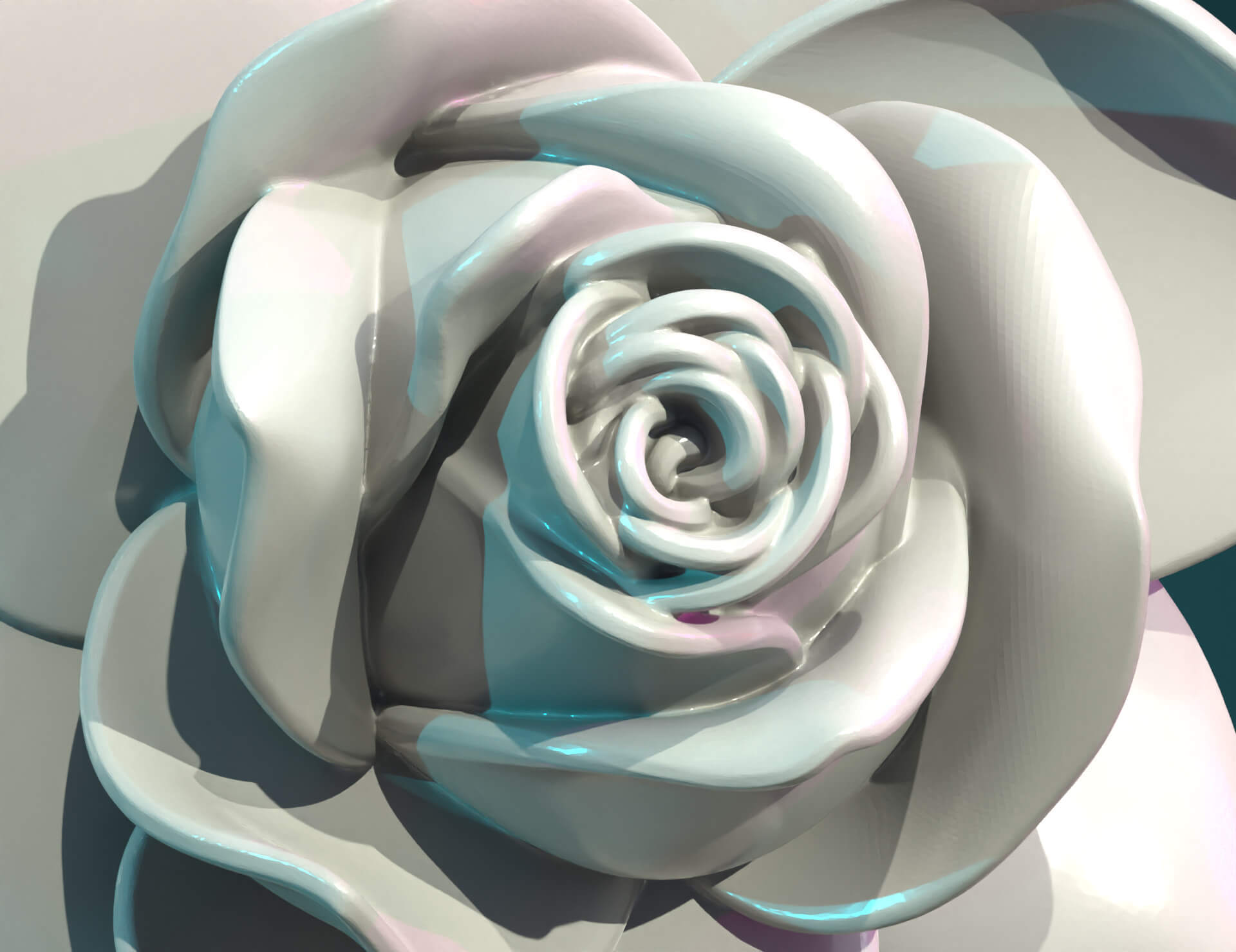 Rose Flower - 3D Model by Skazok