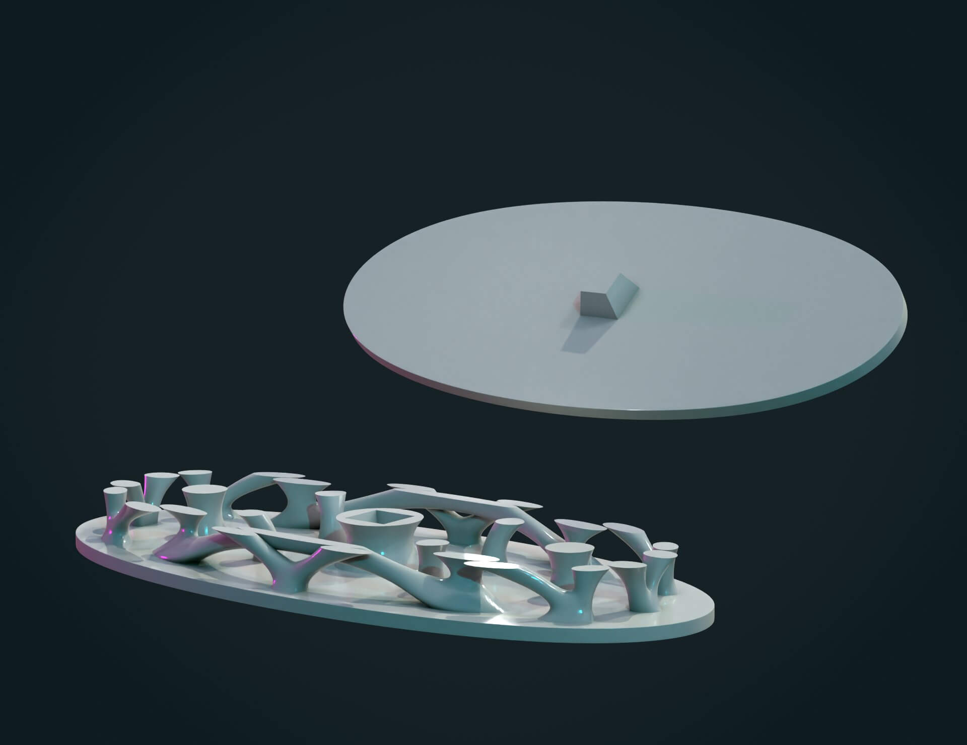 Sculpture Base II - 3D Model by Skazok