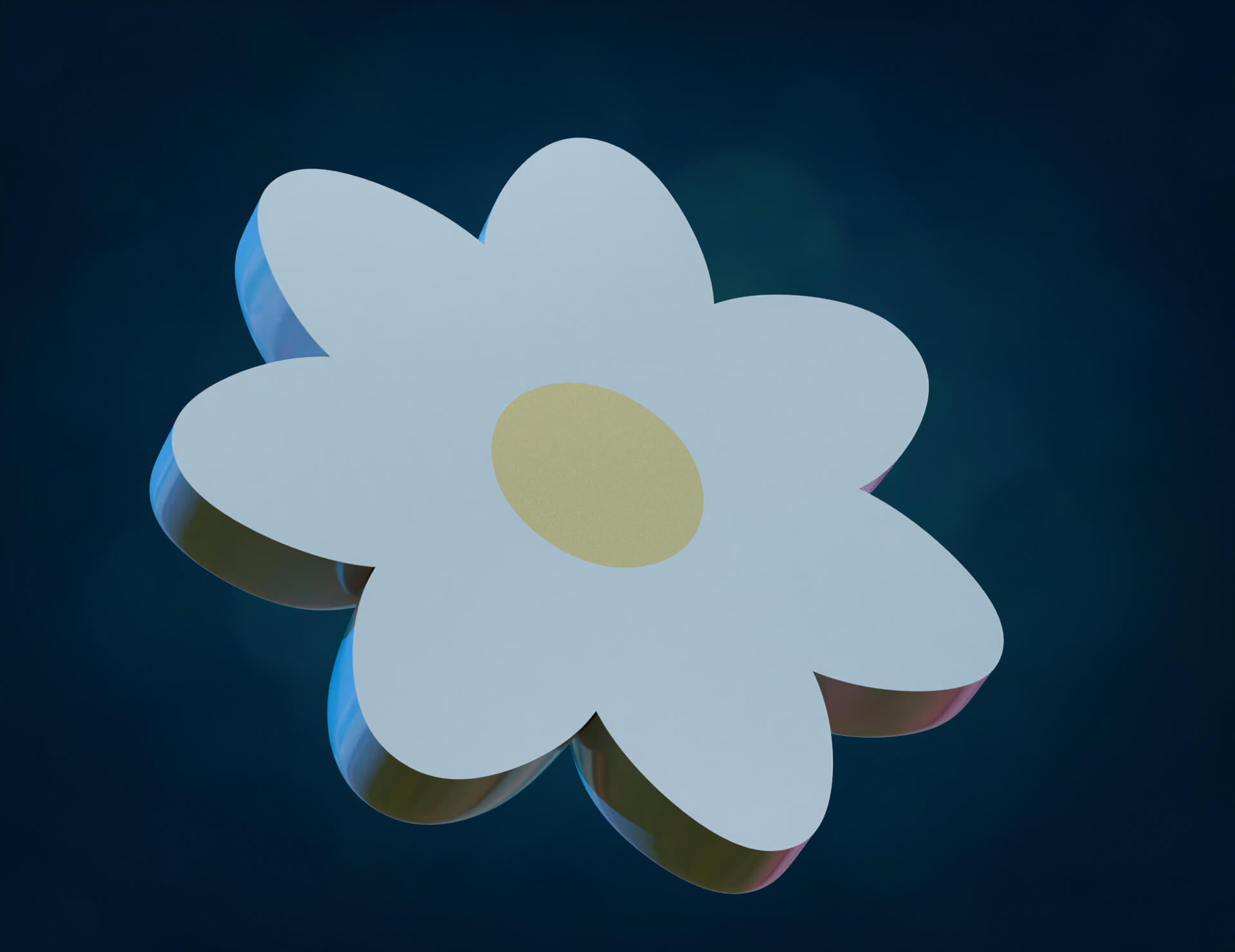 Simple Flower - 3D Model by Skazok