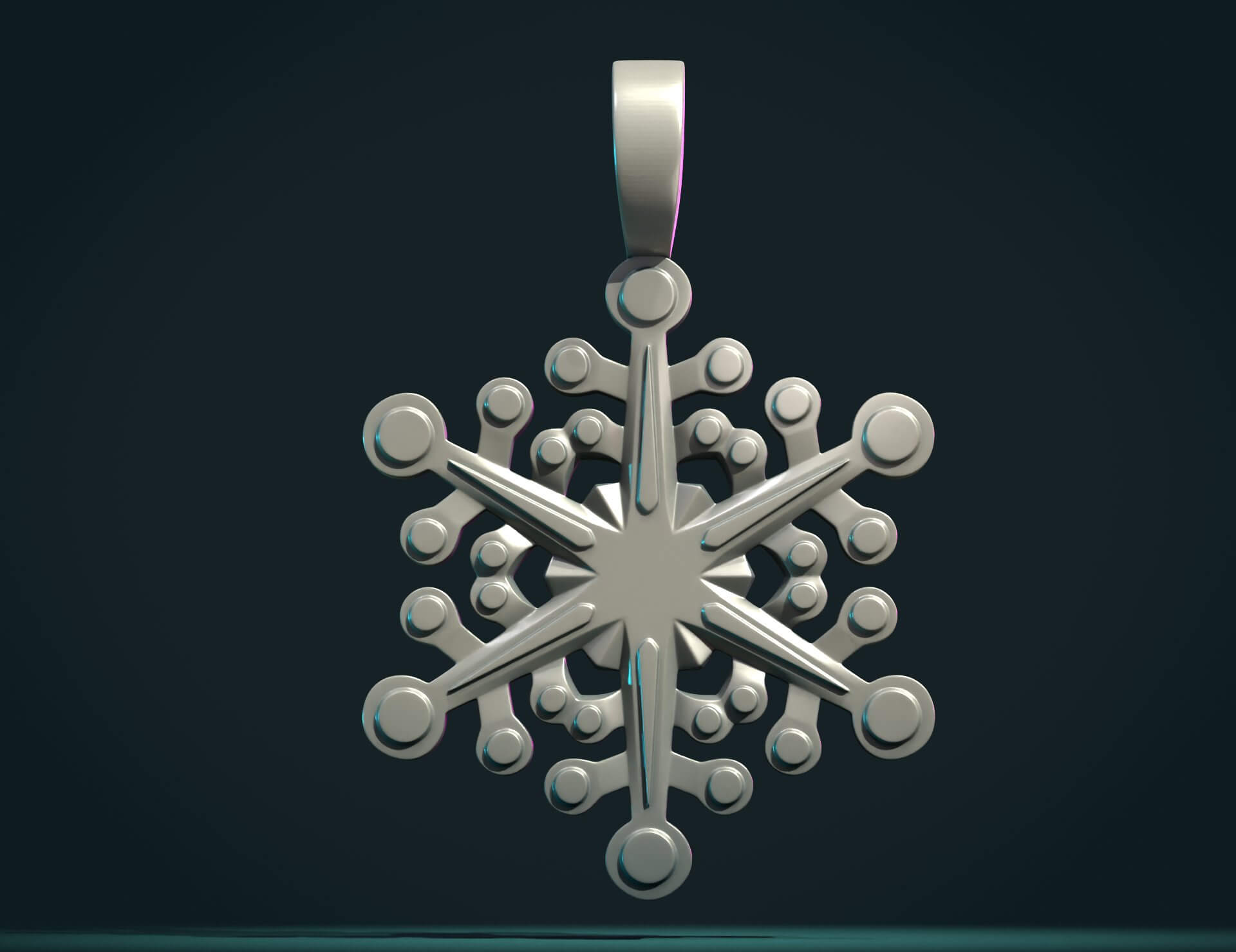 Snowflake - 3D Model by Skazok