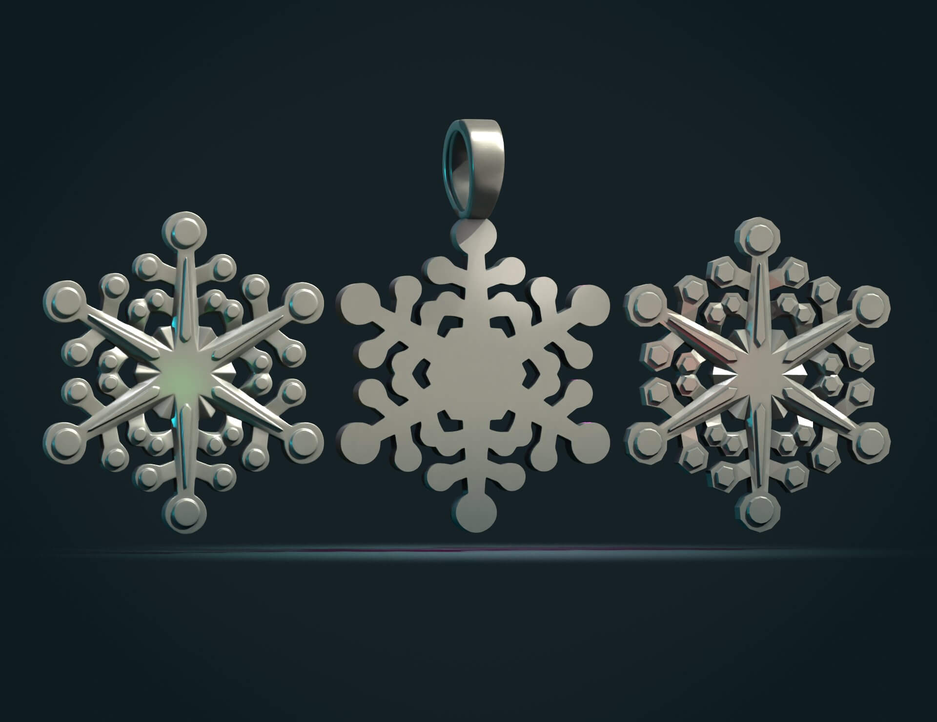 Snowflake - 3D Model by Skazok