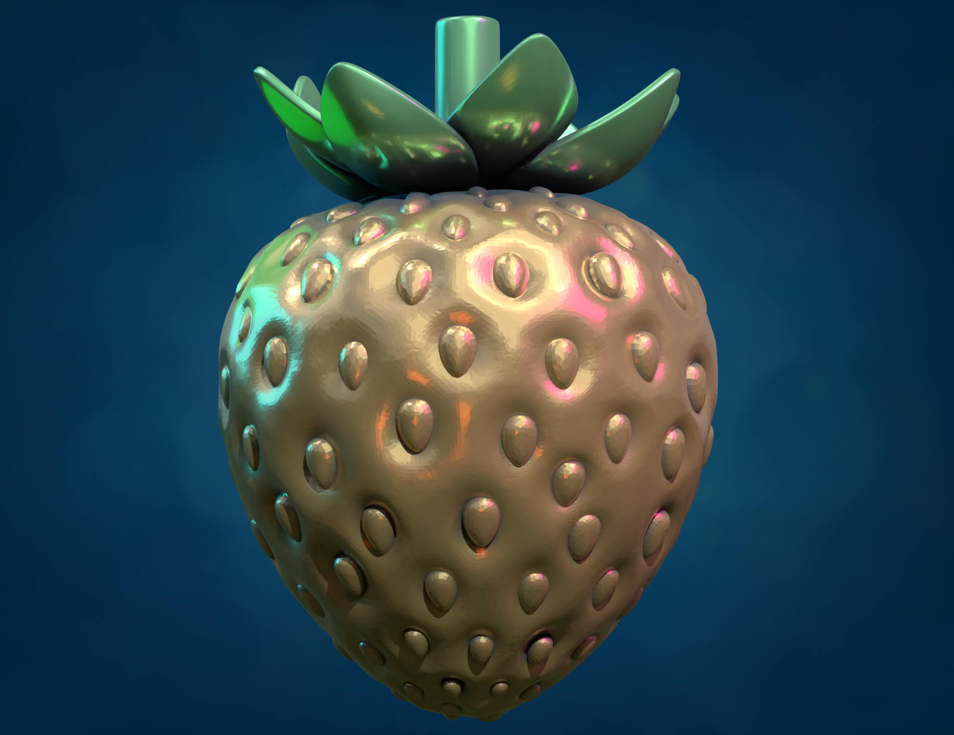 Strawberry Printable - 3D Model by Skazok