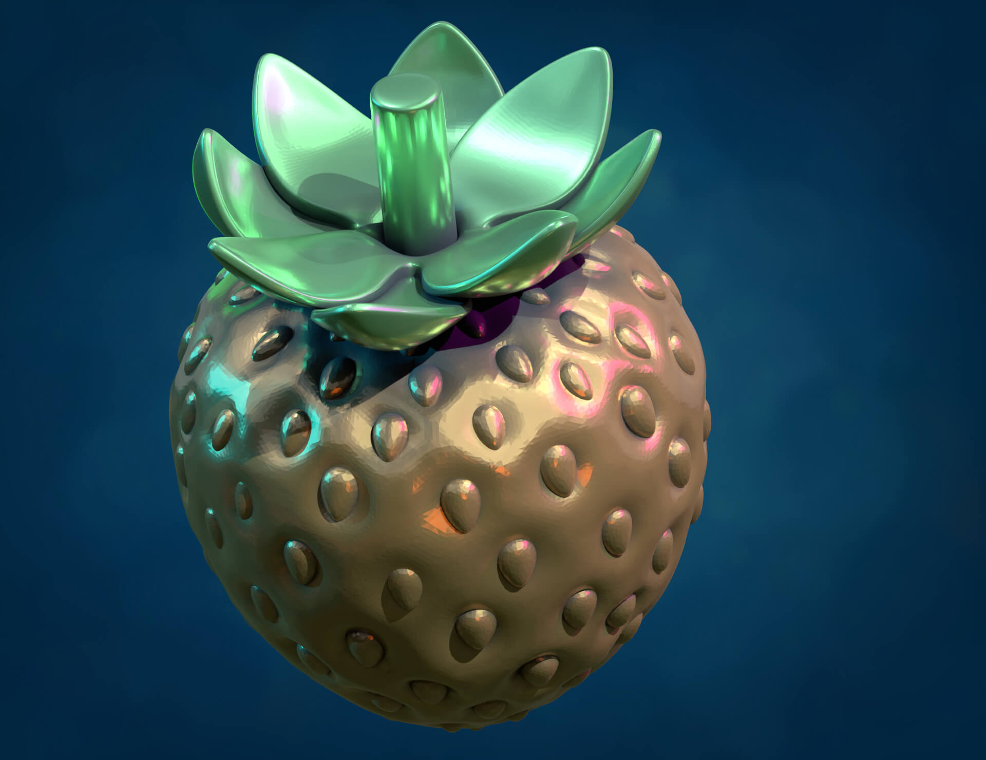 Strawberry Printable - 3D Model by Skazok