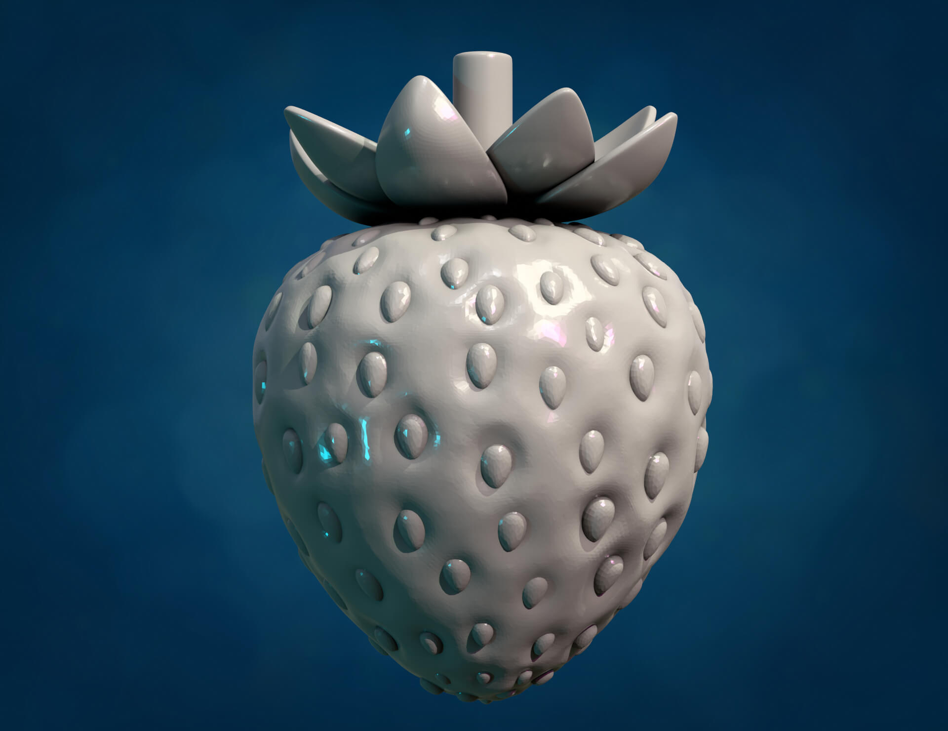 Strawberry Printable - 3D Model by Skazok