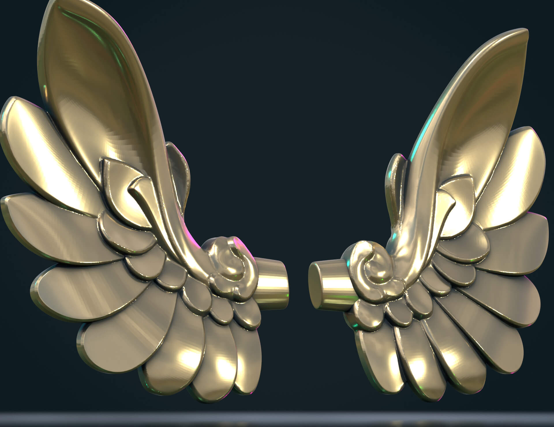 Stylized Wings - 3D Model by Skazok