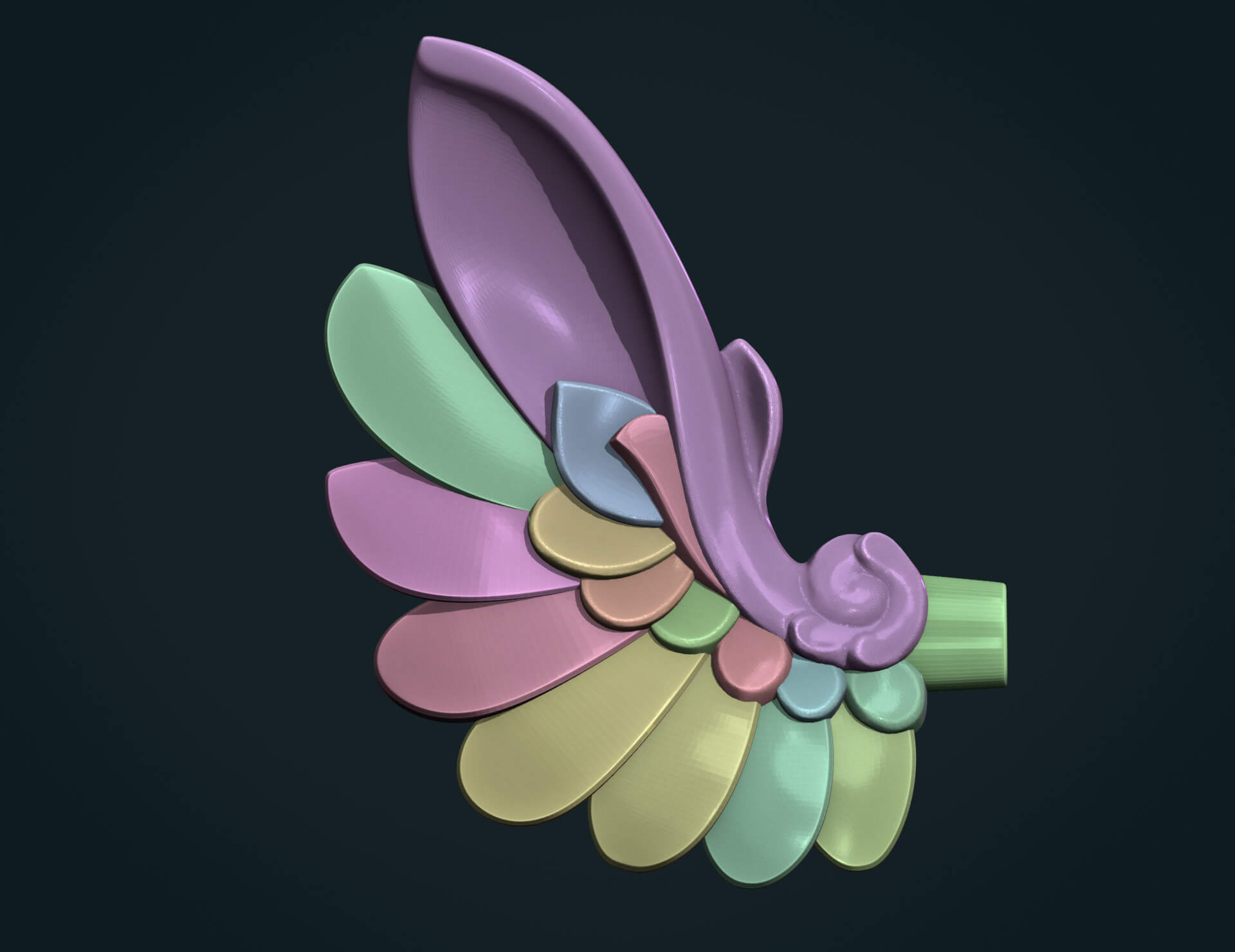 Stylized Wings - 3D Model by Skazok