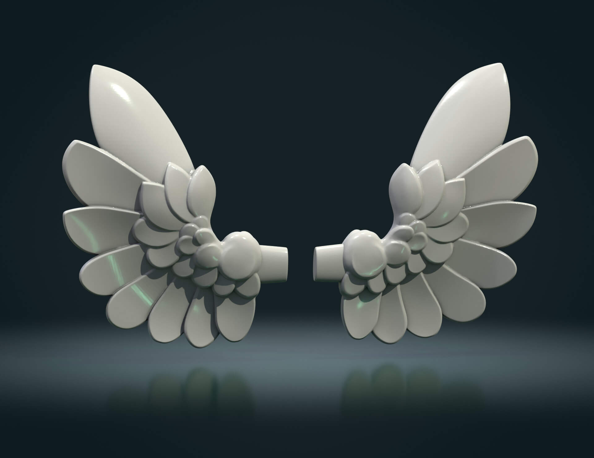 Stylized Wings - 3D Model by Skazok