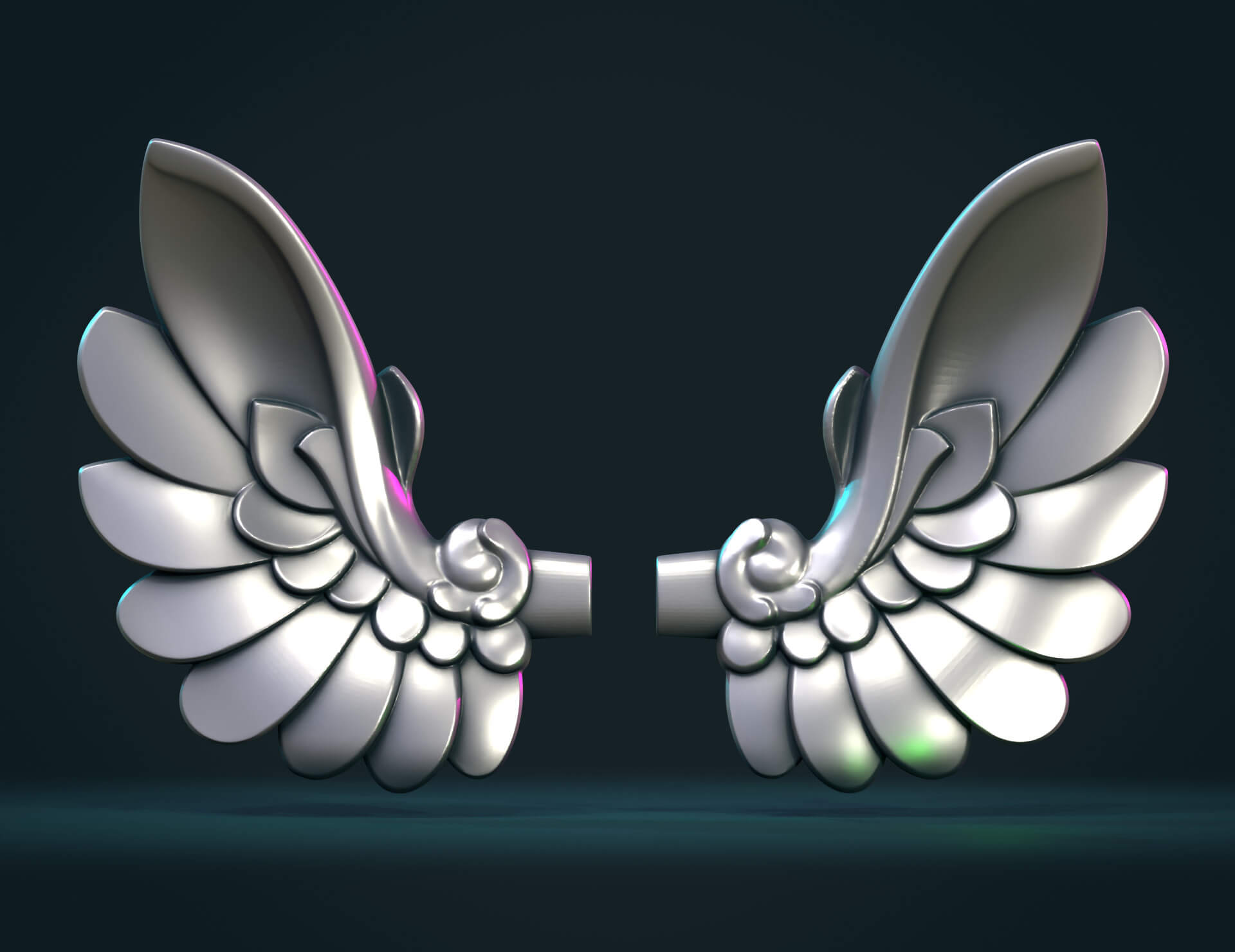 Stylized Wings - 3D Model by Skazok