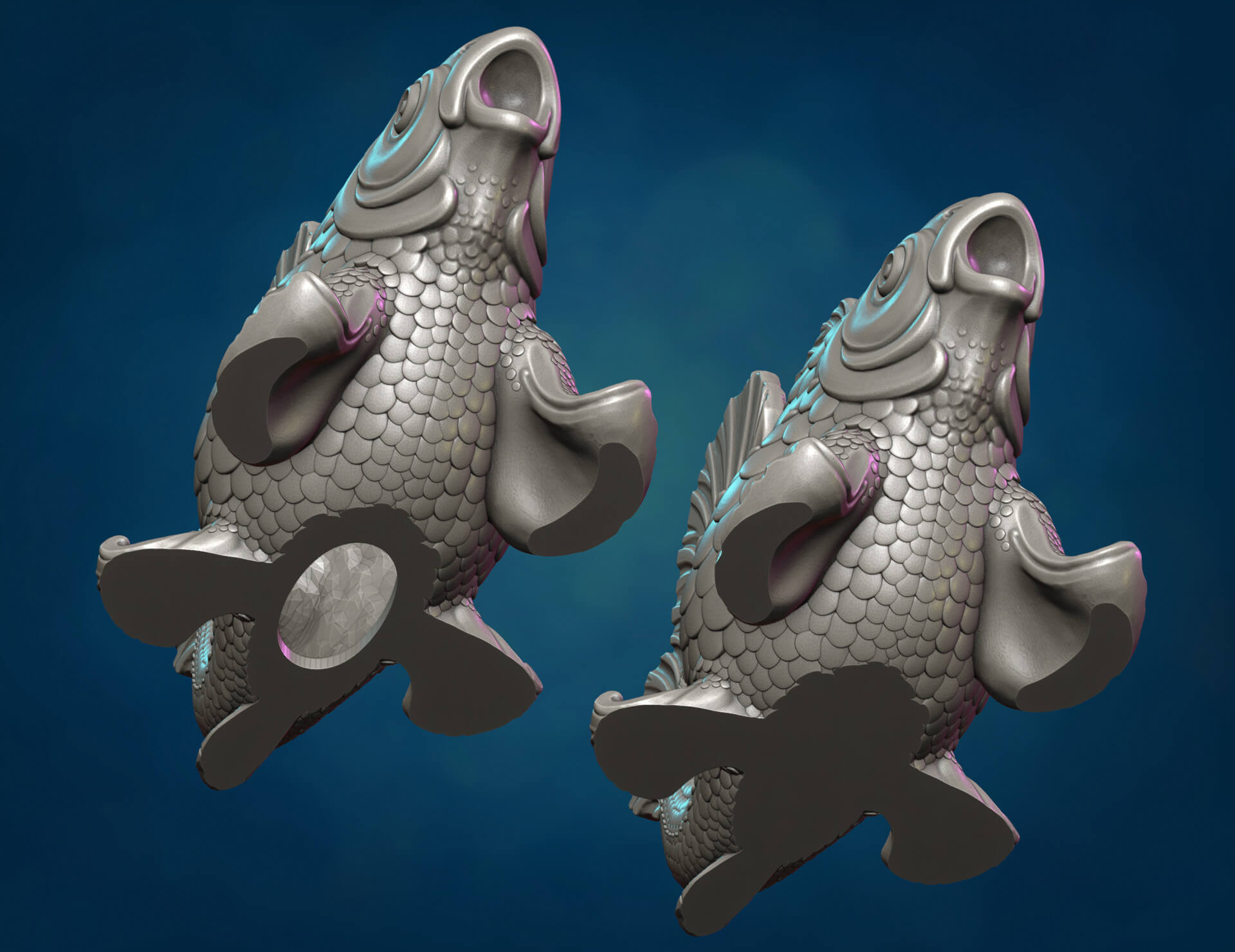 Walking Fish - 3D Model by Skazok