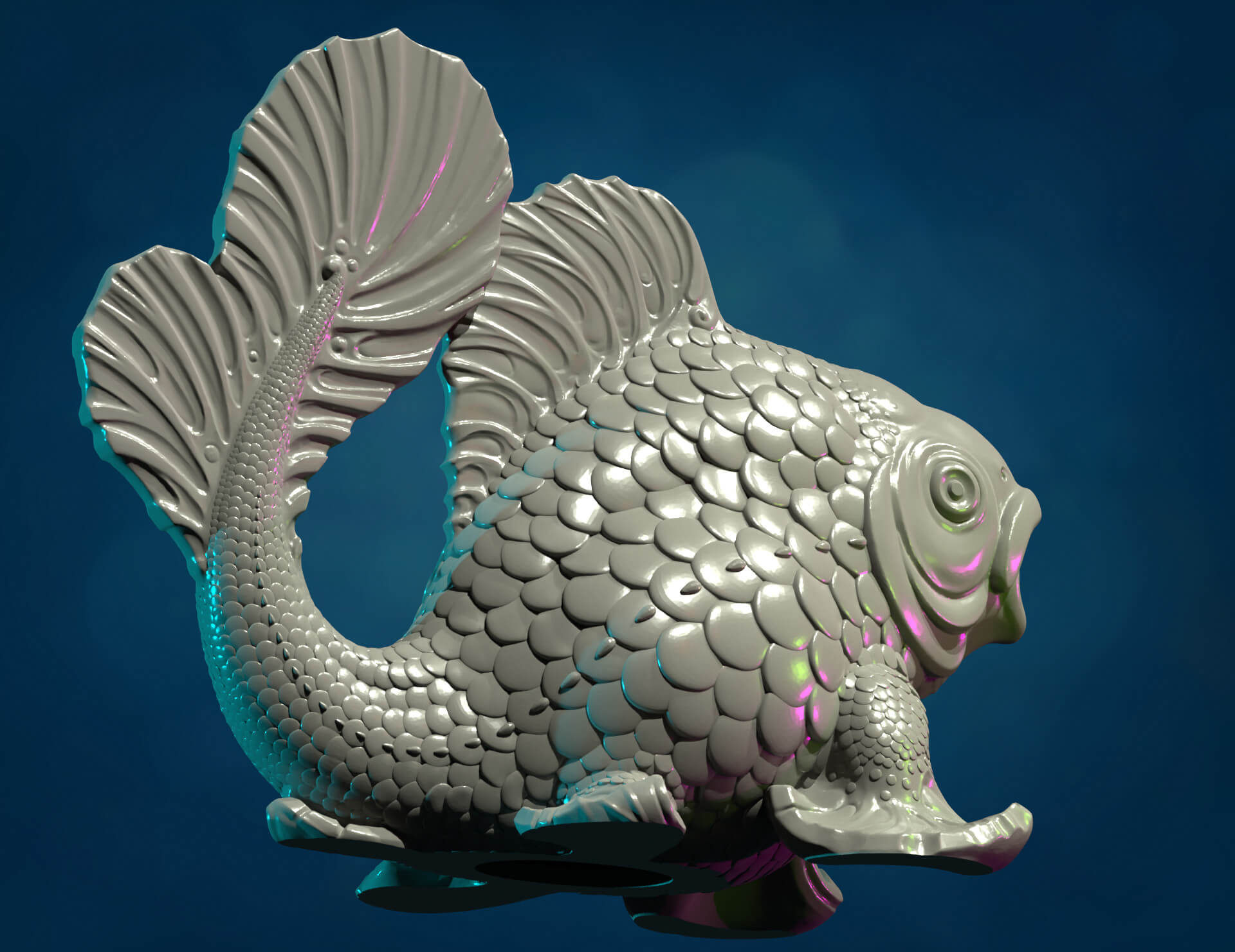 Walking Fish - Free 3D Print Model by Skazok