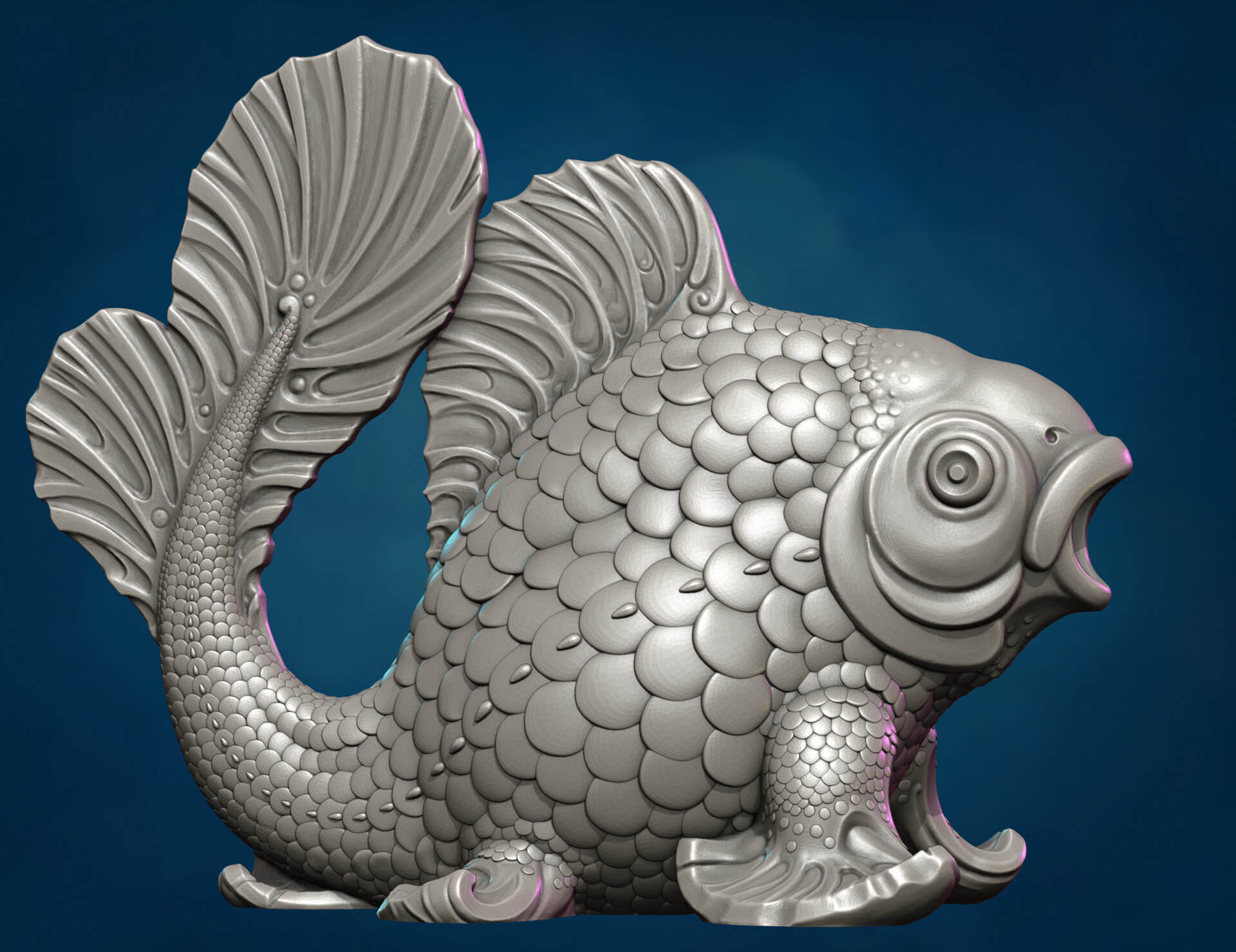Walking Fish - 3D Model by Skazok