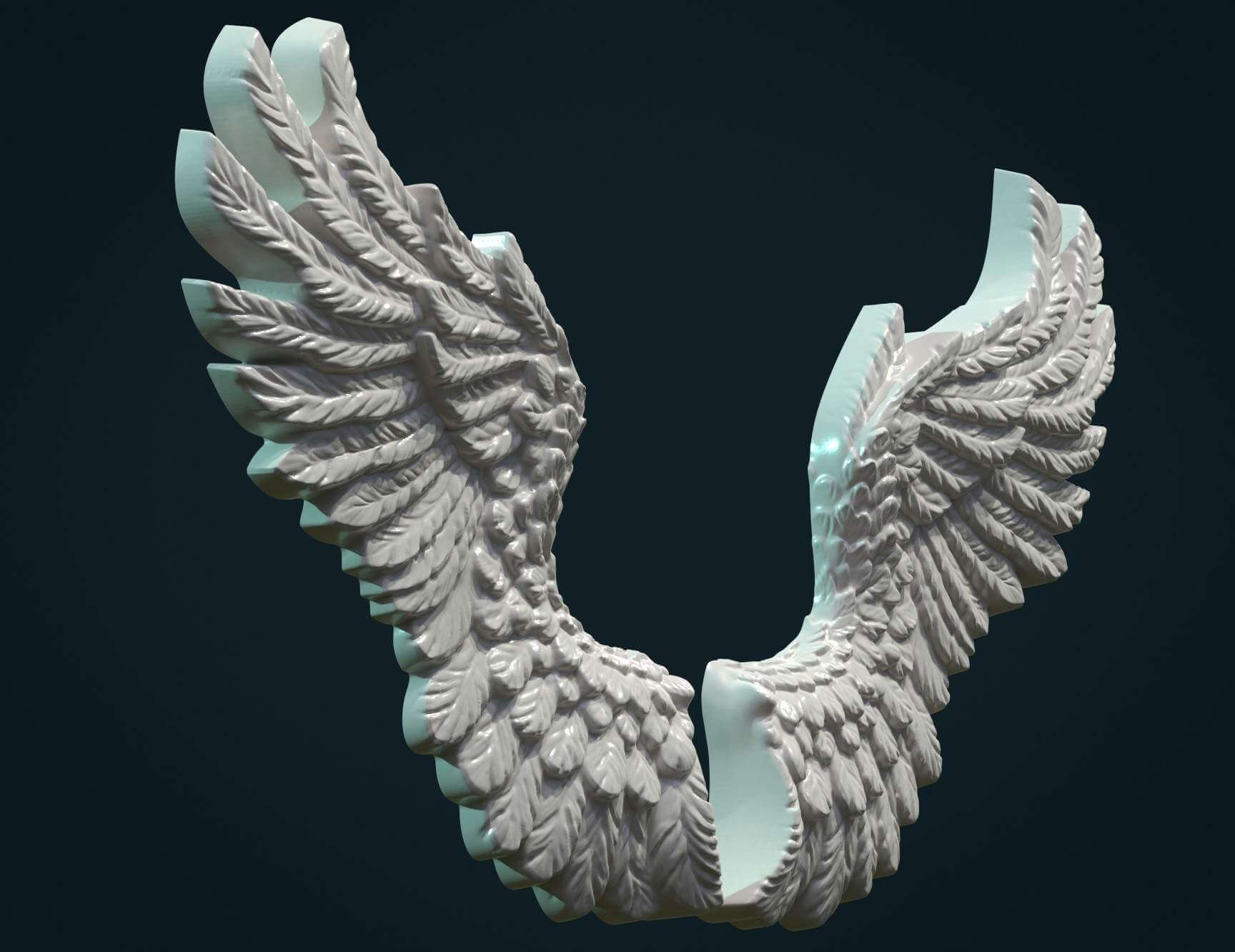 Wings Relief II - 3D Model by Skazok