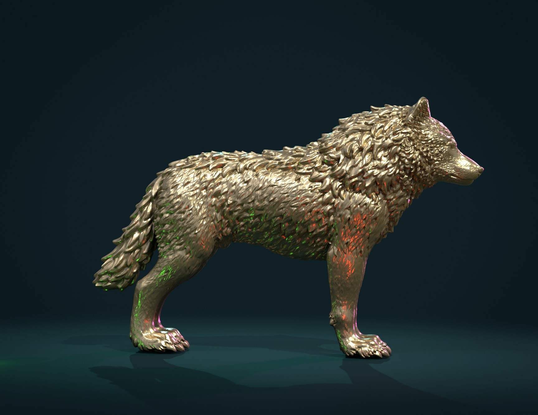 Wolf IV - 3D Model by Skazok