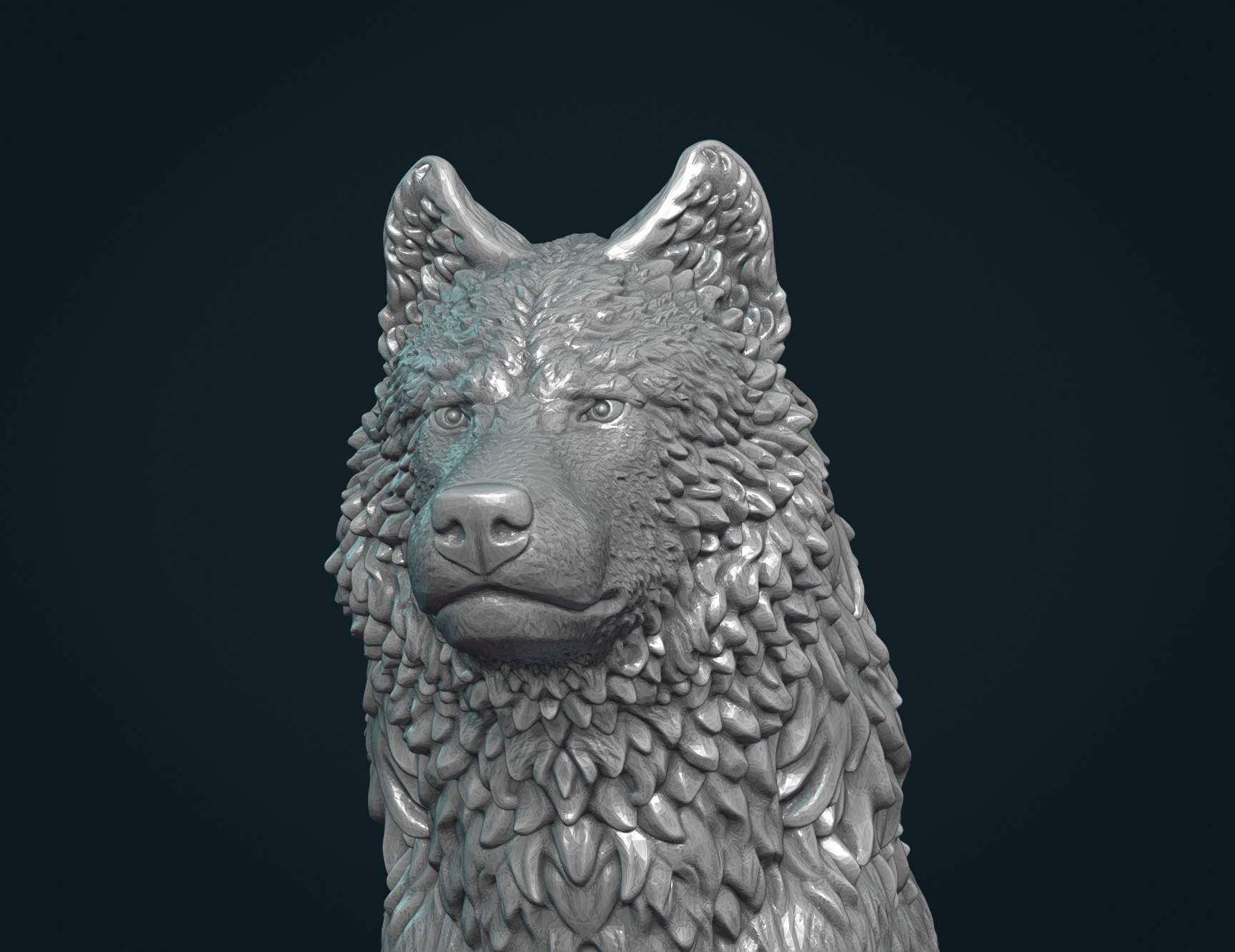 Wolf IV - 3D Model by Skazok