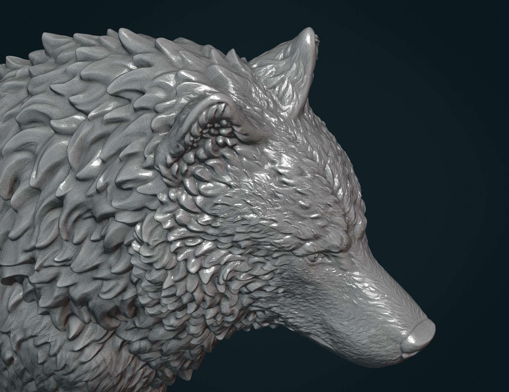 Wolf IV - 3D Model by Skazok