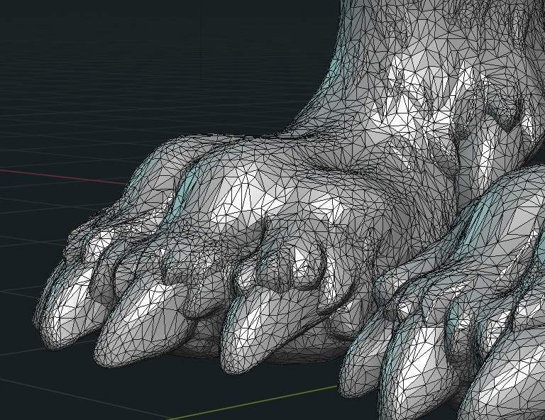 Wolf IV - 3D Model by Skazok