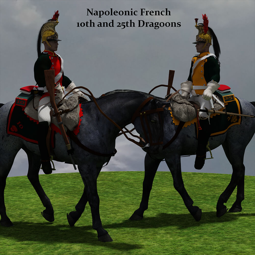 2024 French Dragoons, 4th and 16th Regt - Daz Content by skiblack732