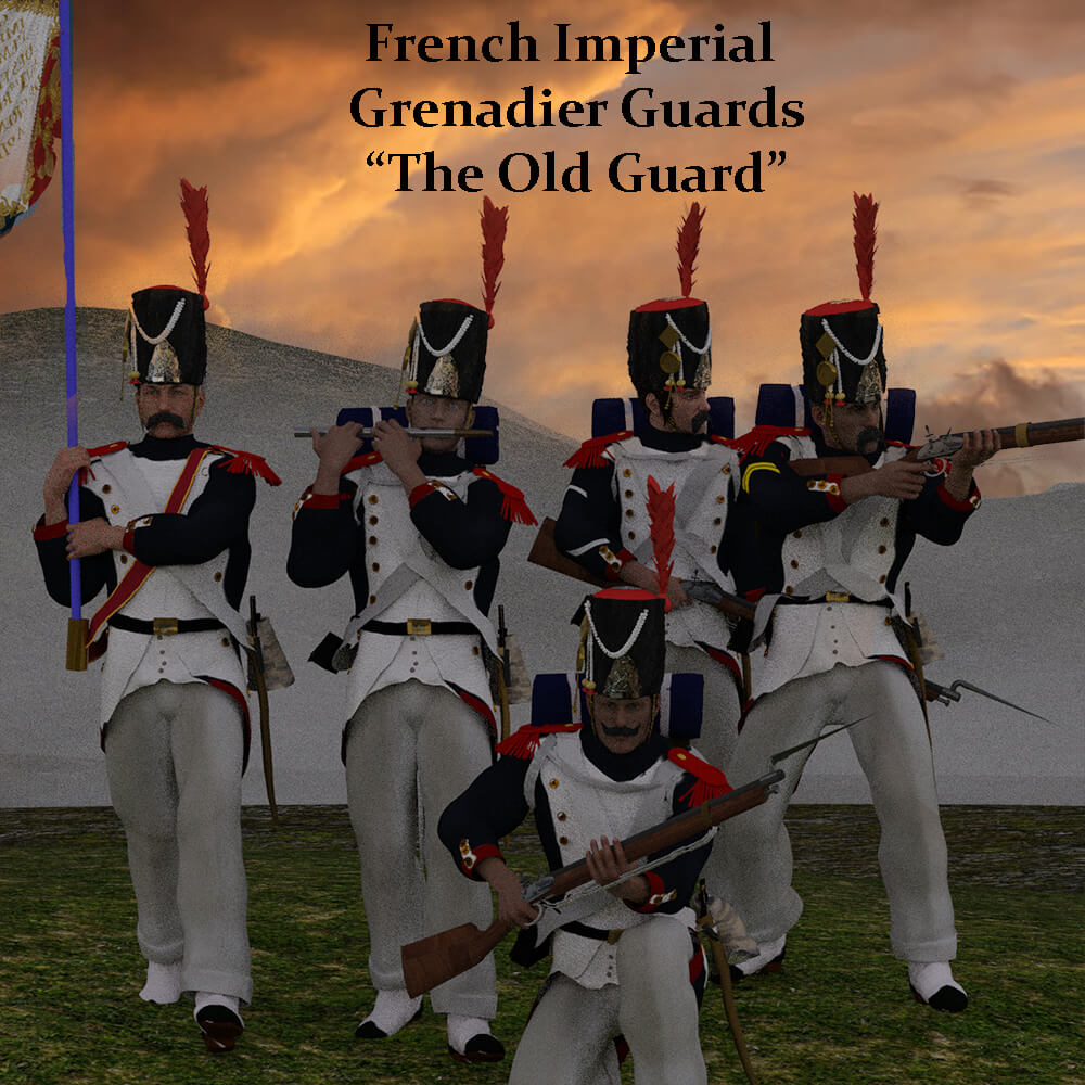 Grumblers The Imperial French Guard Grenadiers - Daz Content by skiblack732
