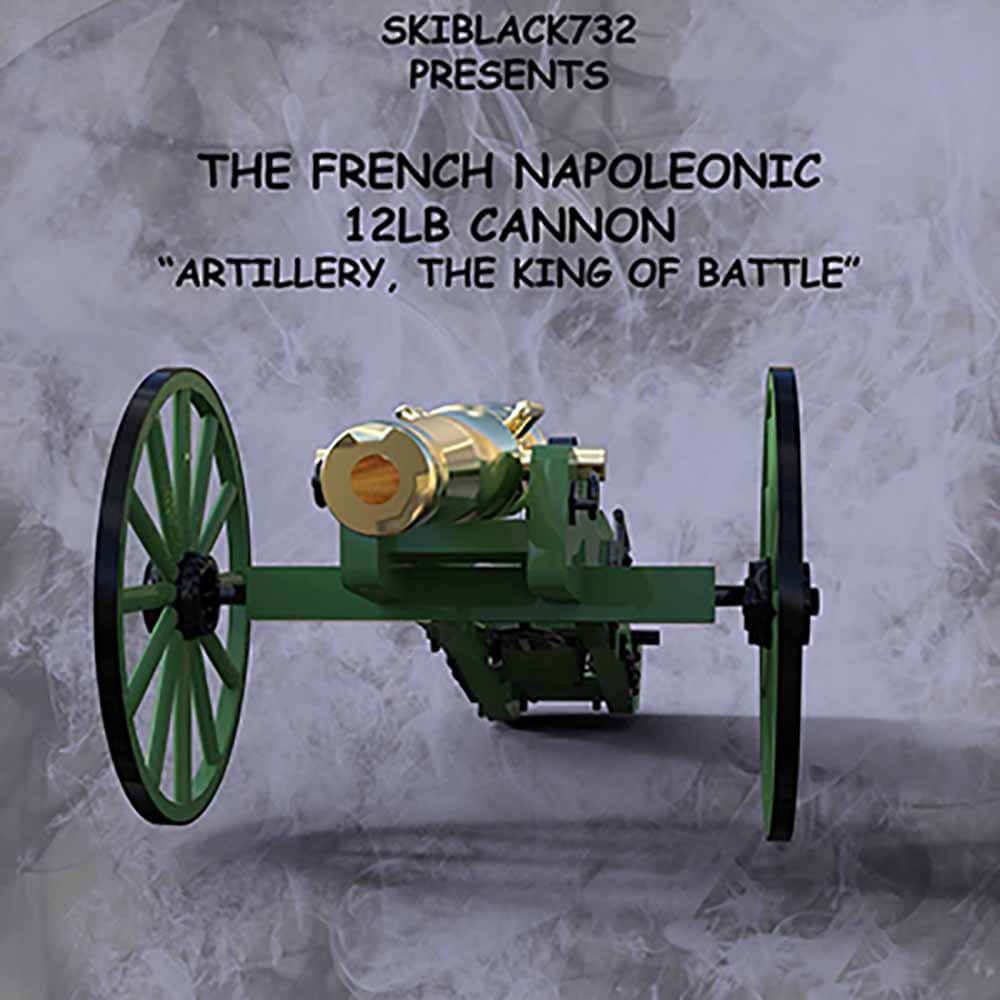 Napoleonic French 12Lb Cannon - Daz Content by skiblack732