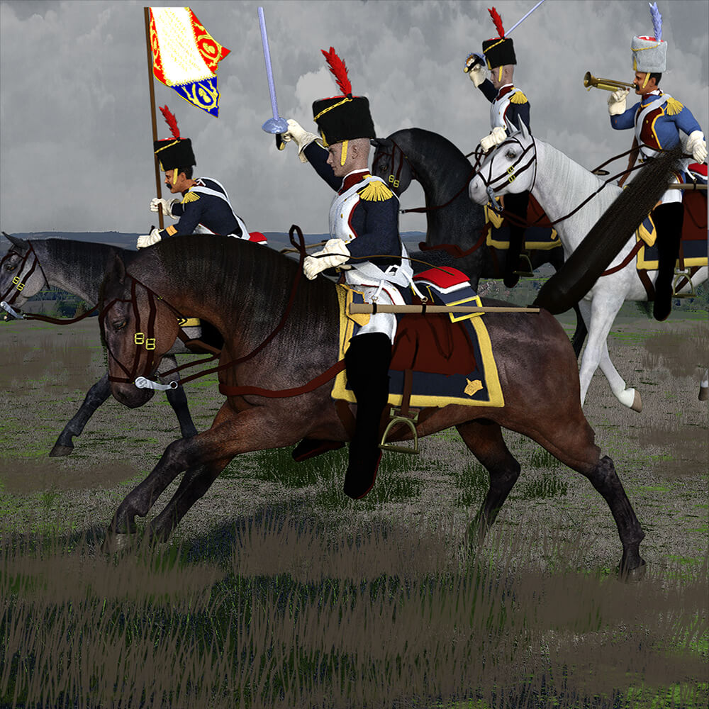 Napoleonic French Grenadier Guard Cavalry for G8M - Daz Content by ...