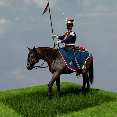 Napoleonic Uhlan Lancer Cavalry - Daz Content by skiblack732