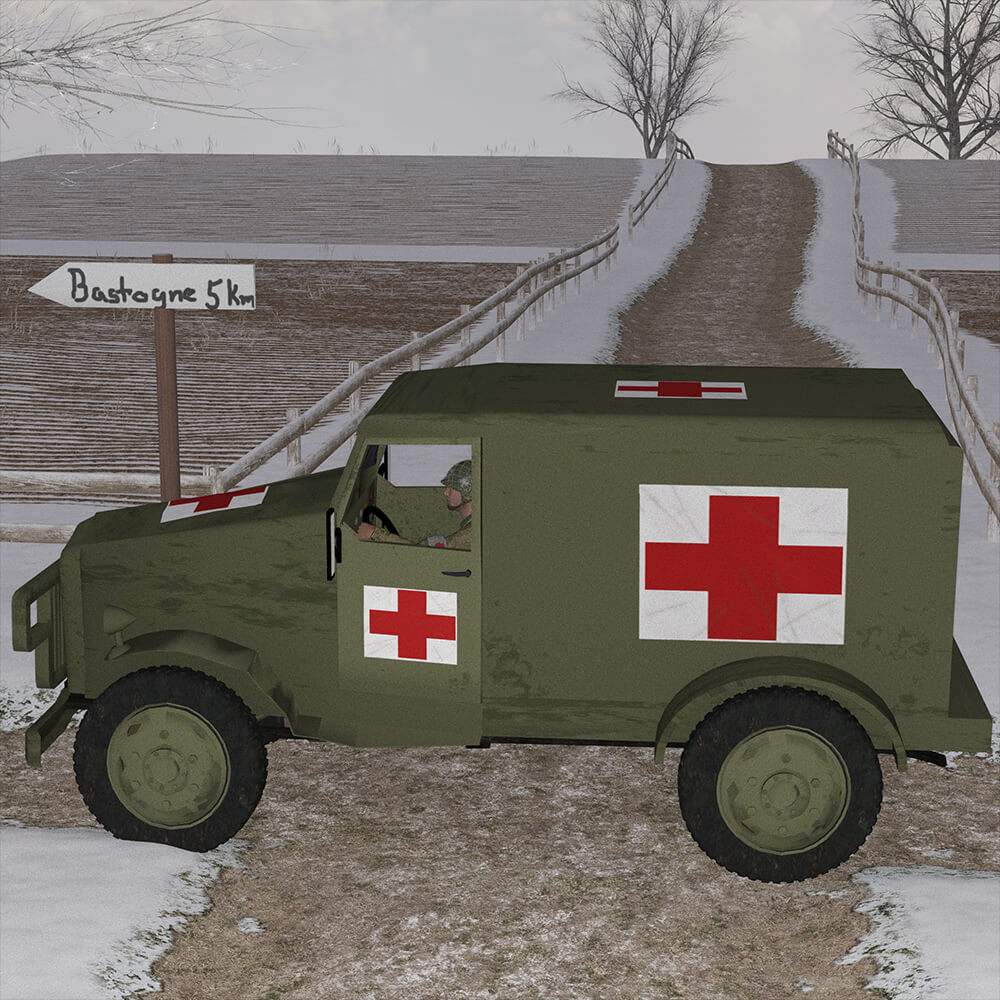 WW2 Dodge Ambulance - Daz Content by skiblack732
