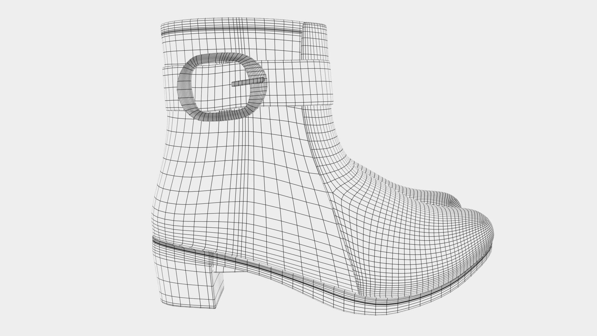 Women Boots 02 - 3D Model by Skica 3D