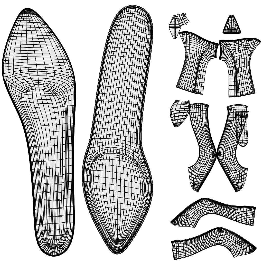 Women Heels 00 - Free 3D Model by Skica 3D