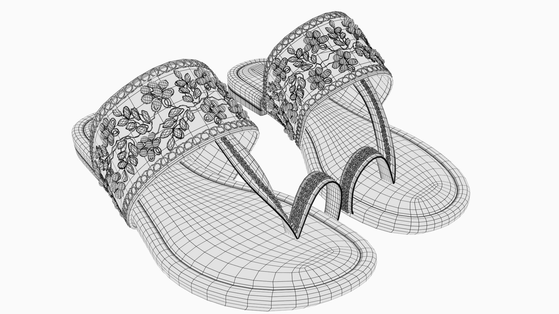 Women Slipper 02 - 3D Model by Skica 3D
