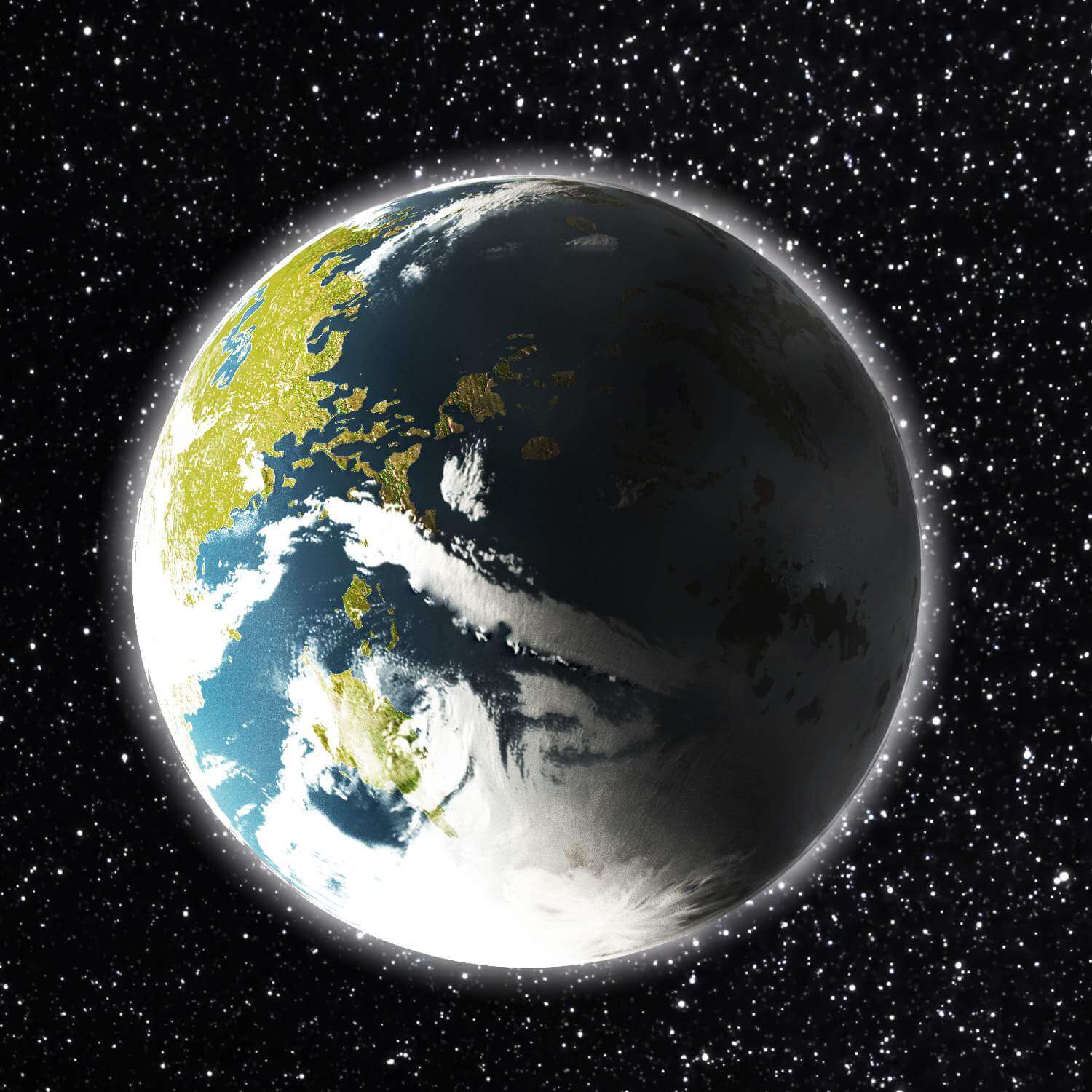 Alien Planet (Earth Type) - 3D Model by SkifX