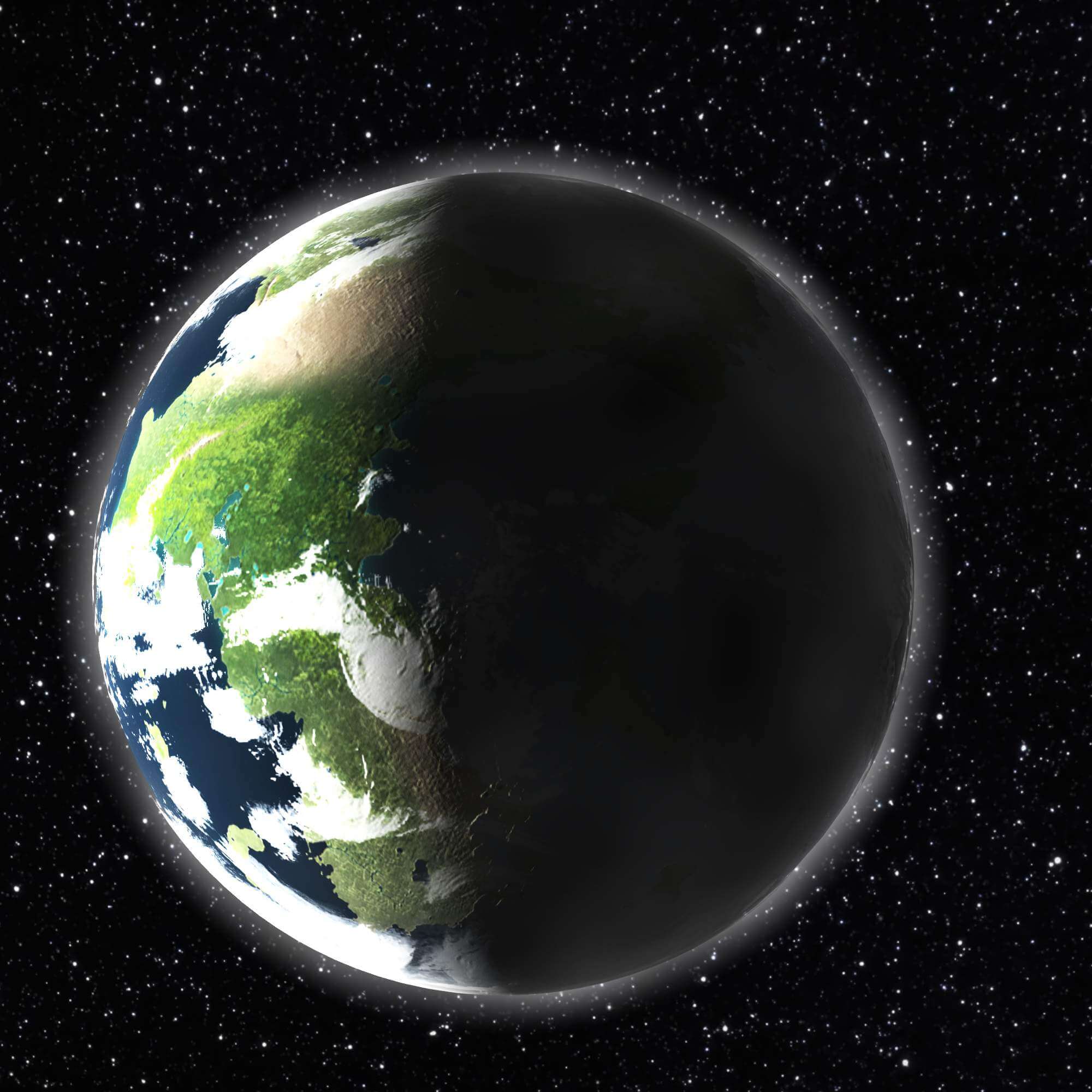 Alien Planet (Earth Type) - 3D Model by SkifX