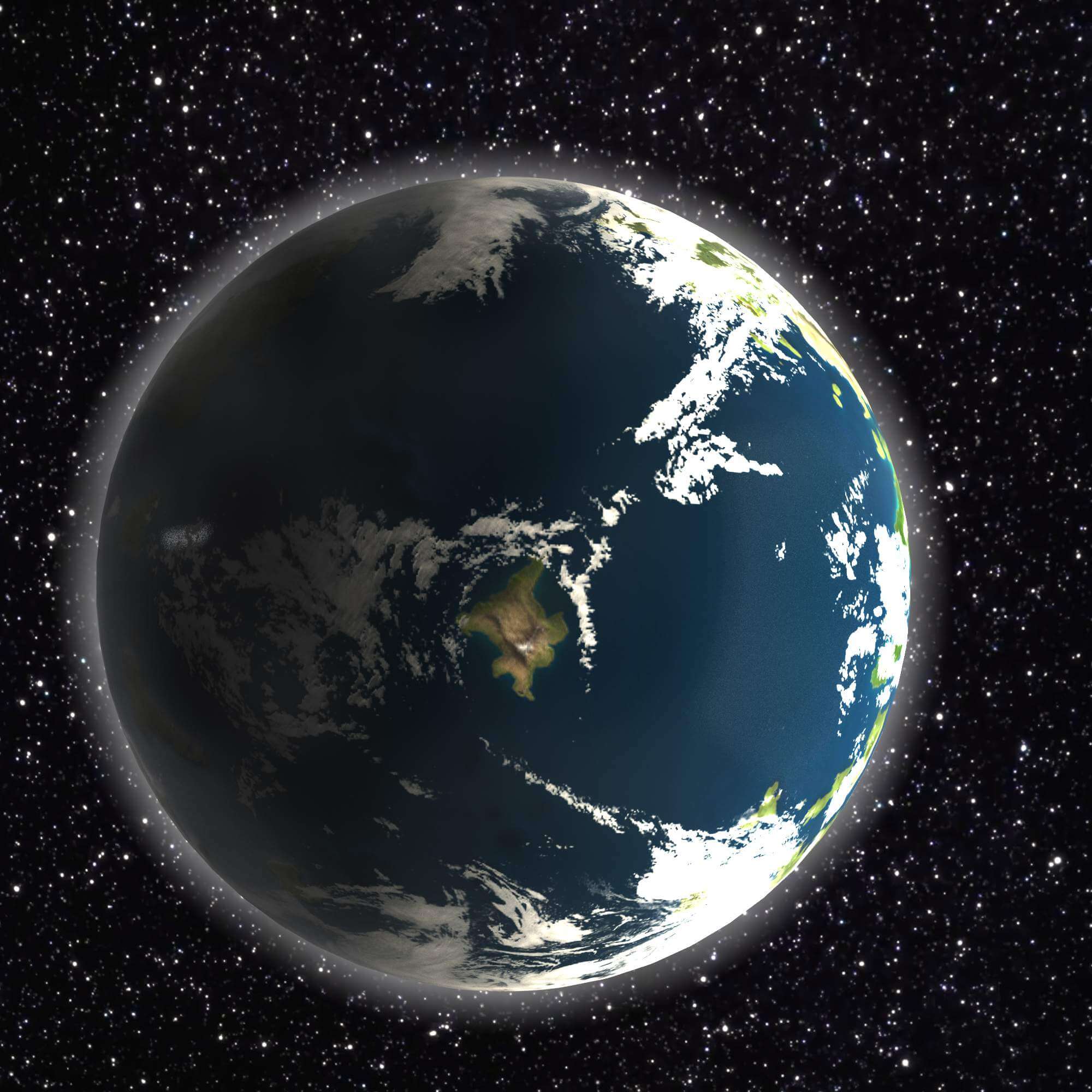 Alien Planet (Earth Type) - 3D Model by SkifX