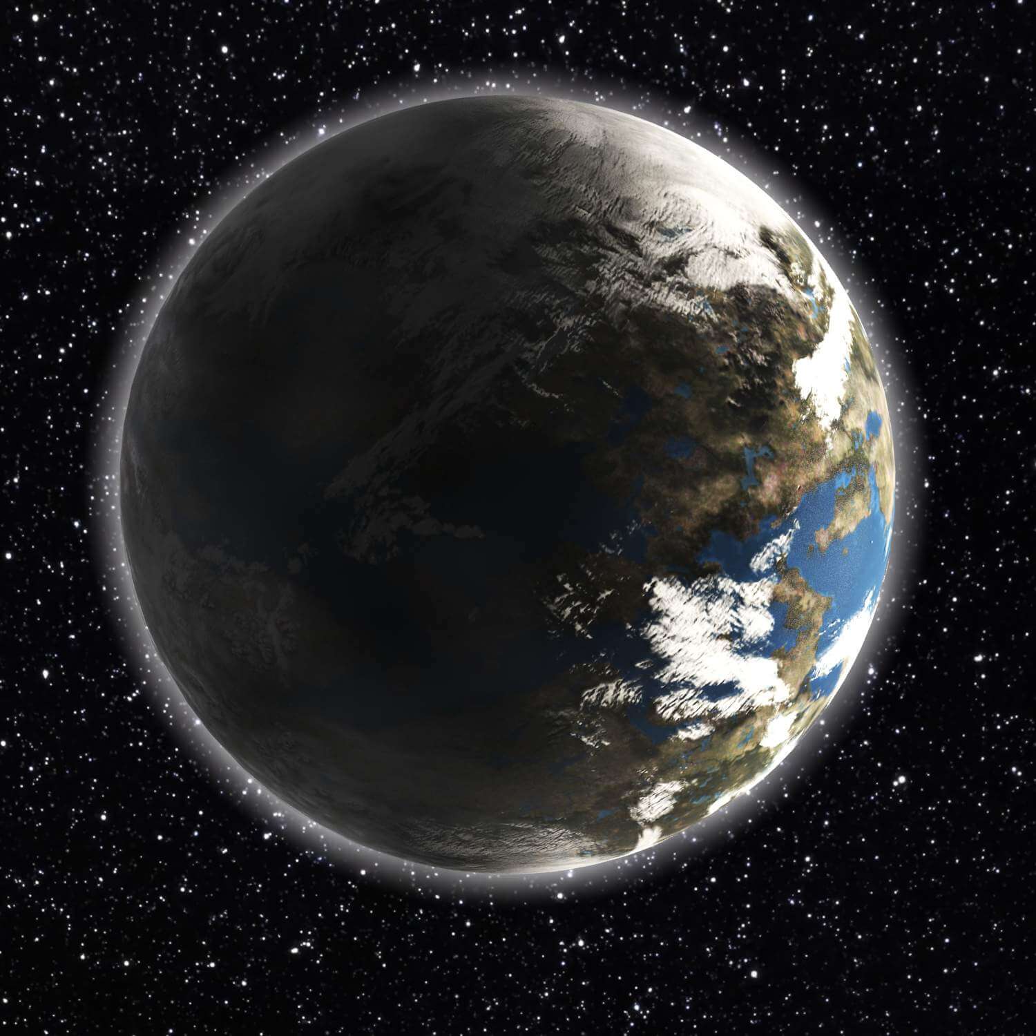 Alien Planet (Earth Type) - 3D Model by SkifX