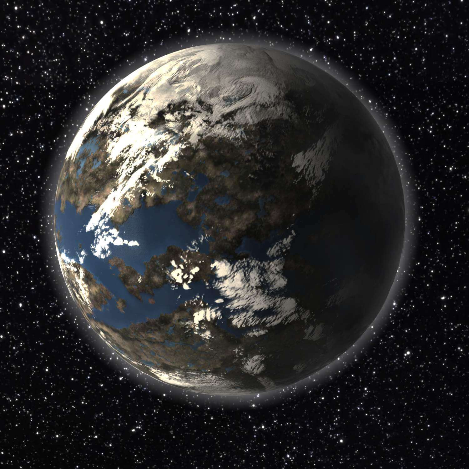 Alien Planet (Earth Type) - 3D Model by SkifX