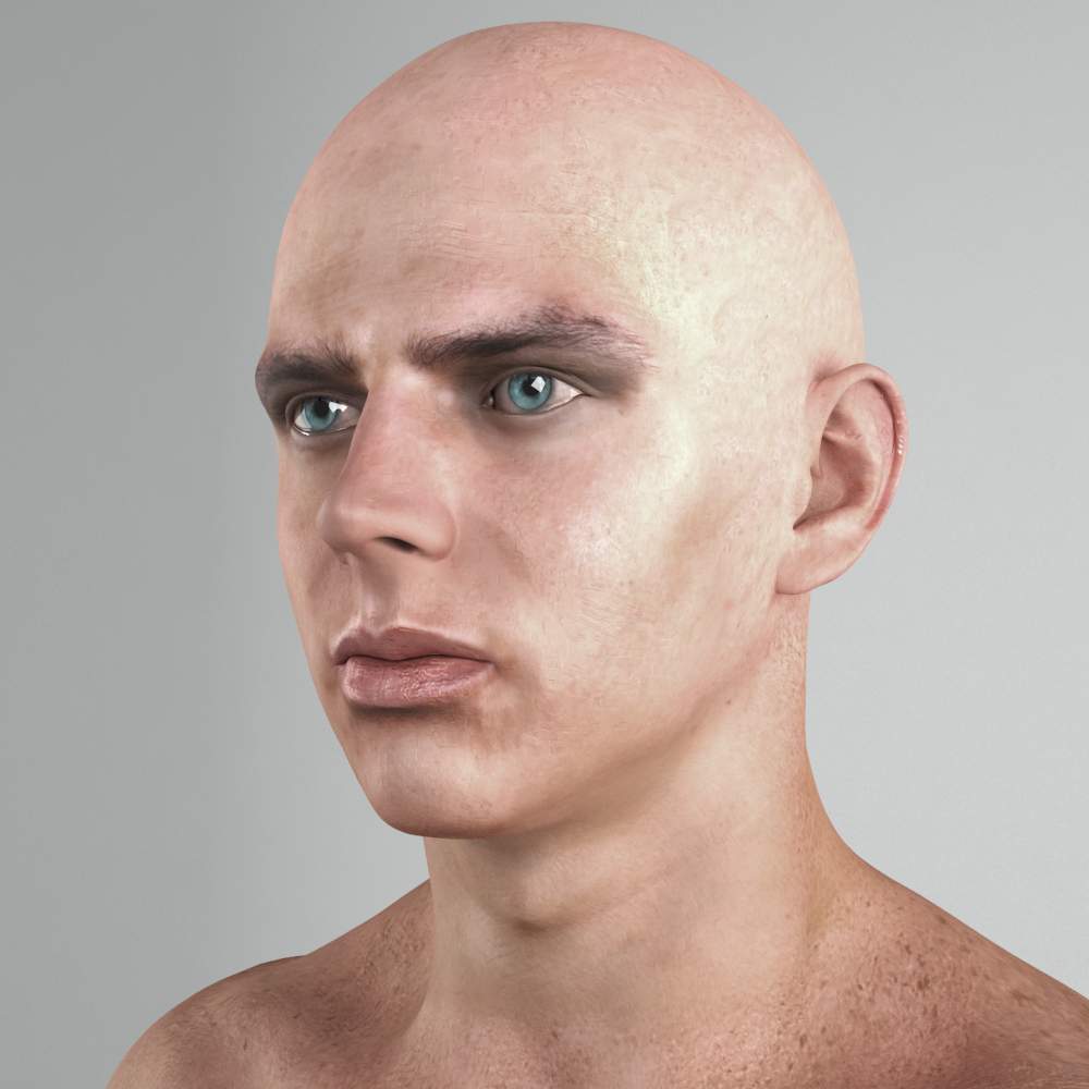 European Man Rigged - 3D Model by SkifX