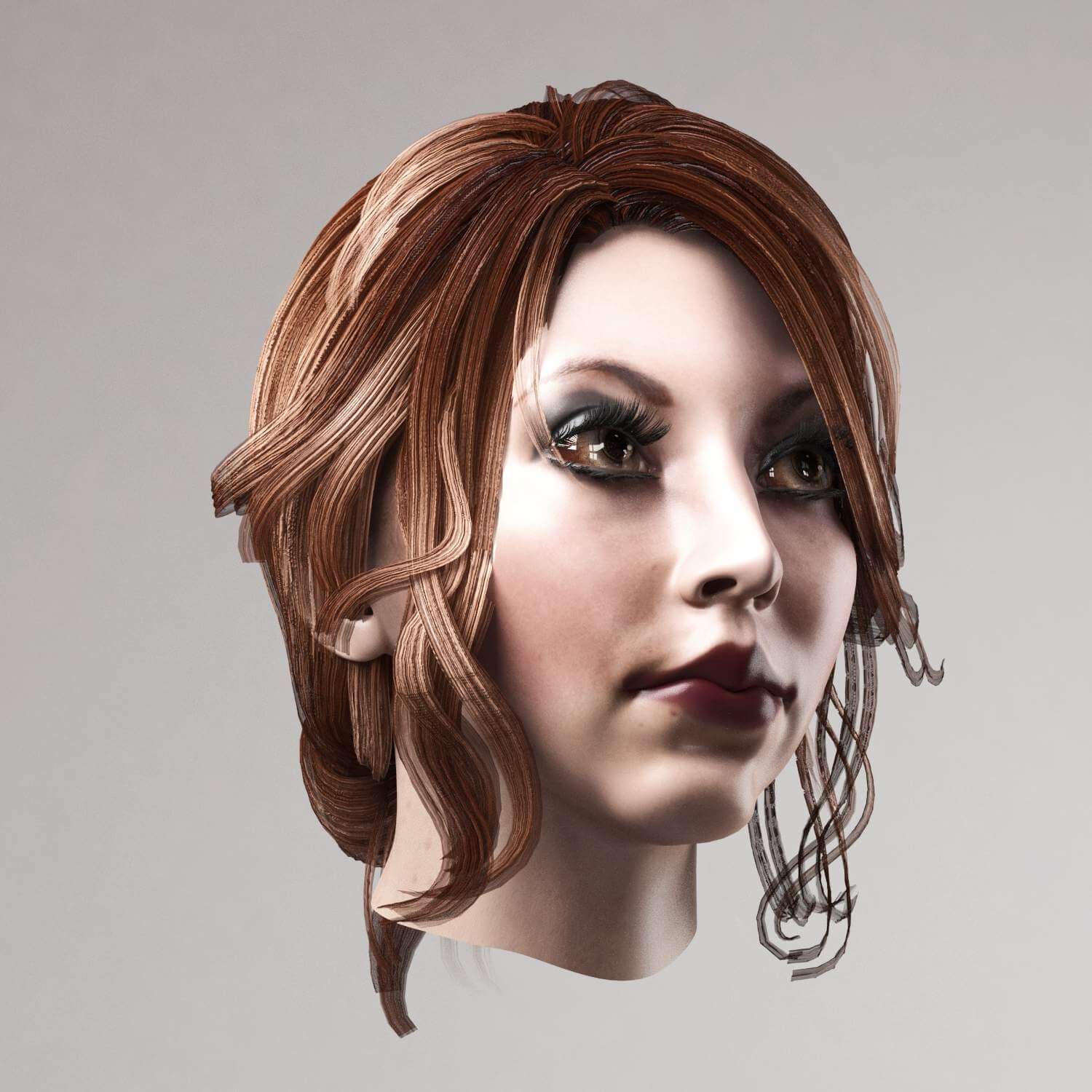 Woman's Hairstyles 5 Pack - 3D Model by SkifX
