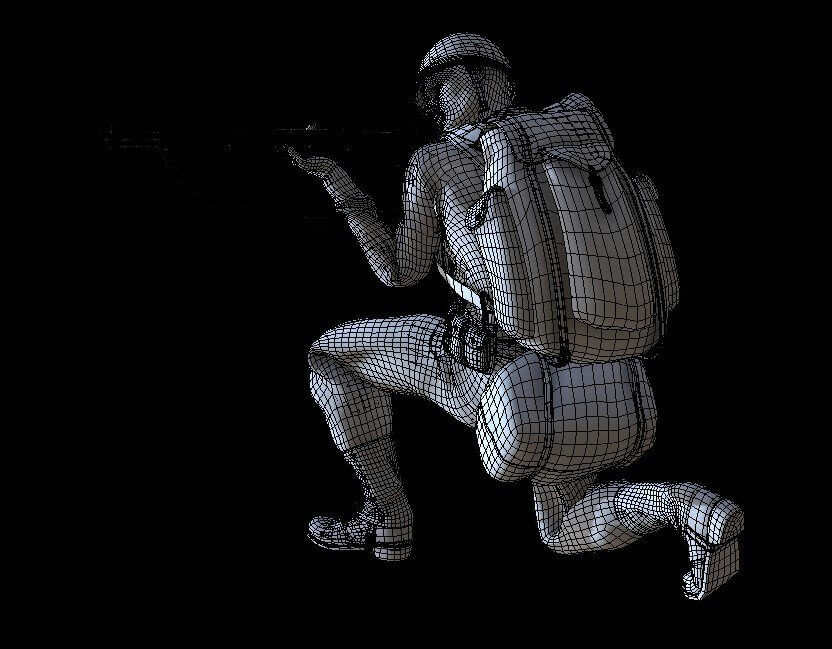 US Soldier WW2 Printable - 3D Model by SkifX
