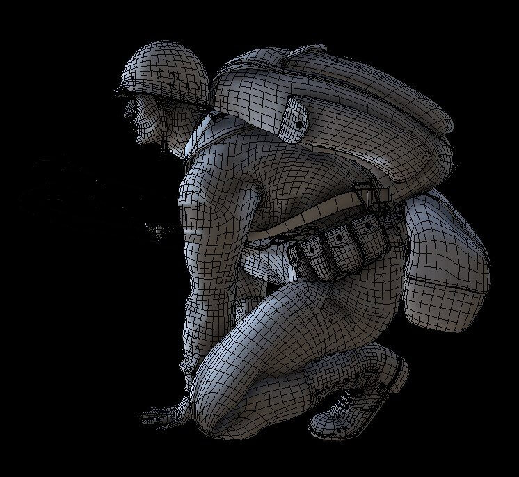 US Soldier WW2 Printable - 3D Model by SkifX