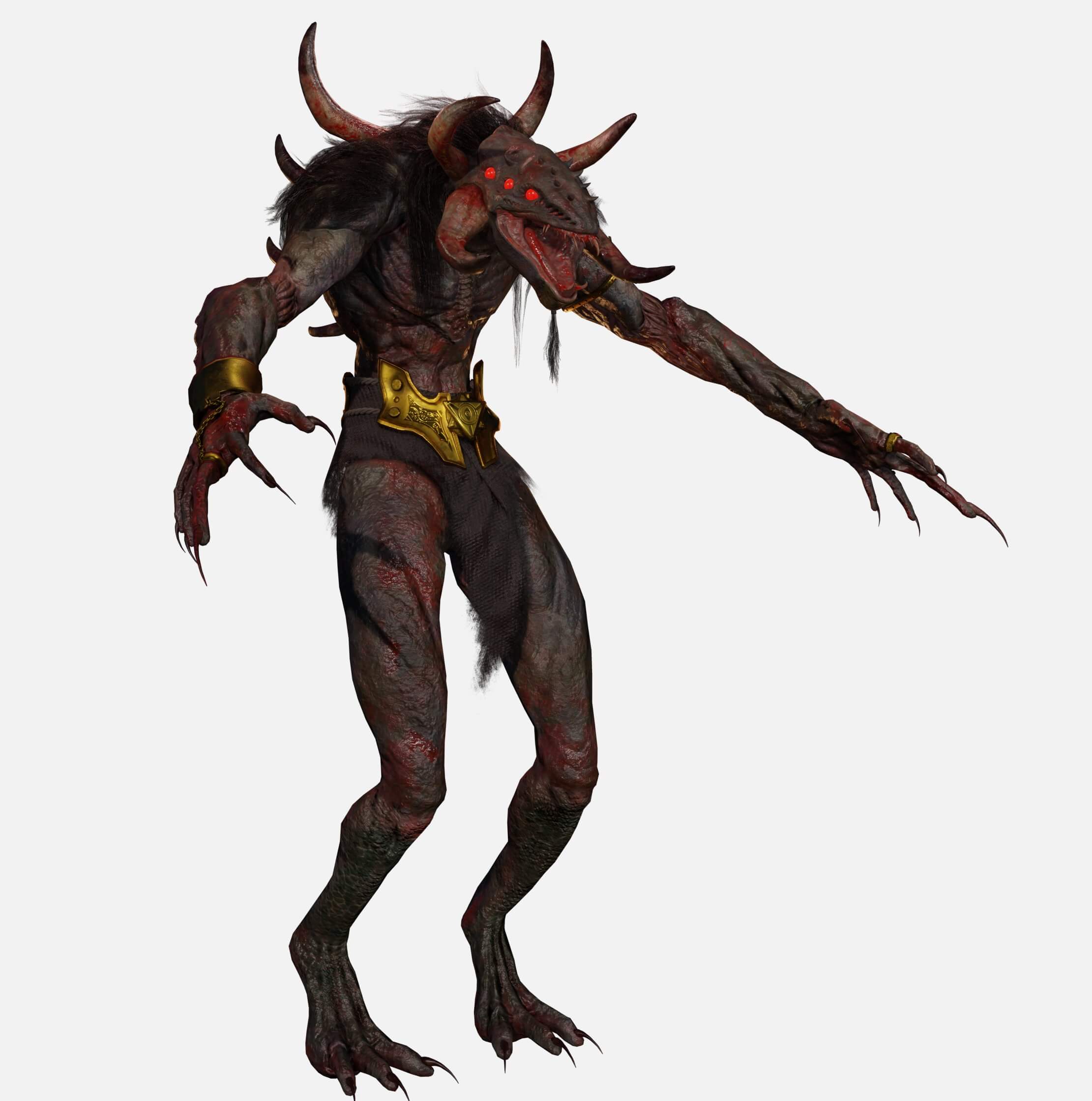 Celtic Demon Beast - 3D Model by SkinRender