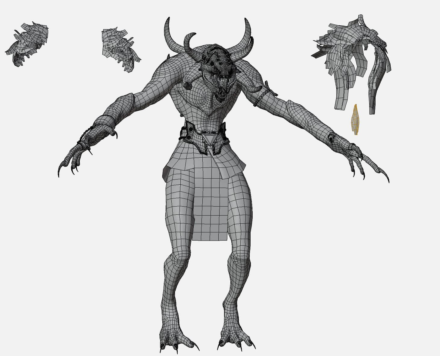 Celtic Demon Beast - 3D Model by SkinRender